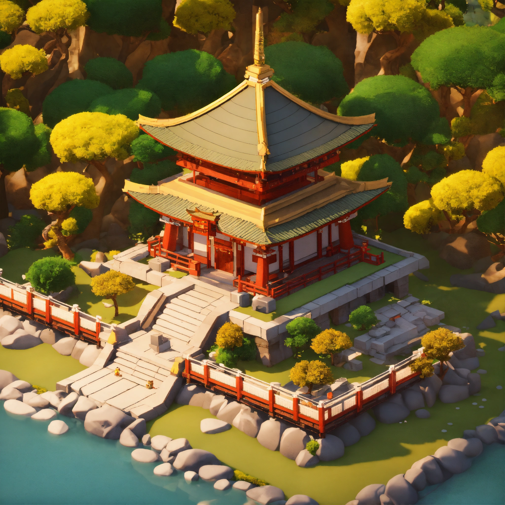 Lexica - Japanese temple, game art, cartoon, minimalism, 3d animation ...