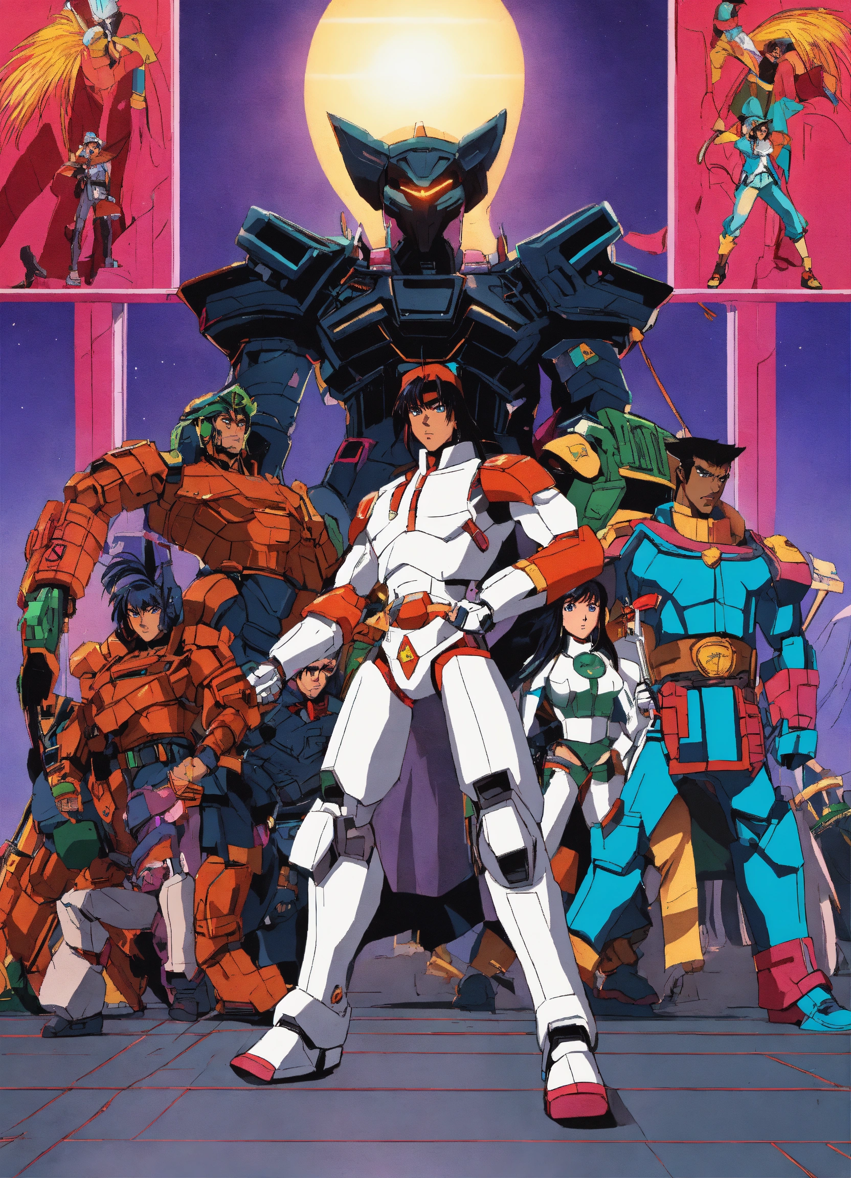 Lexica - 80s anime black and mexican and asian and middile eastern ...