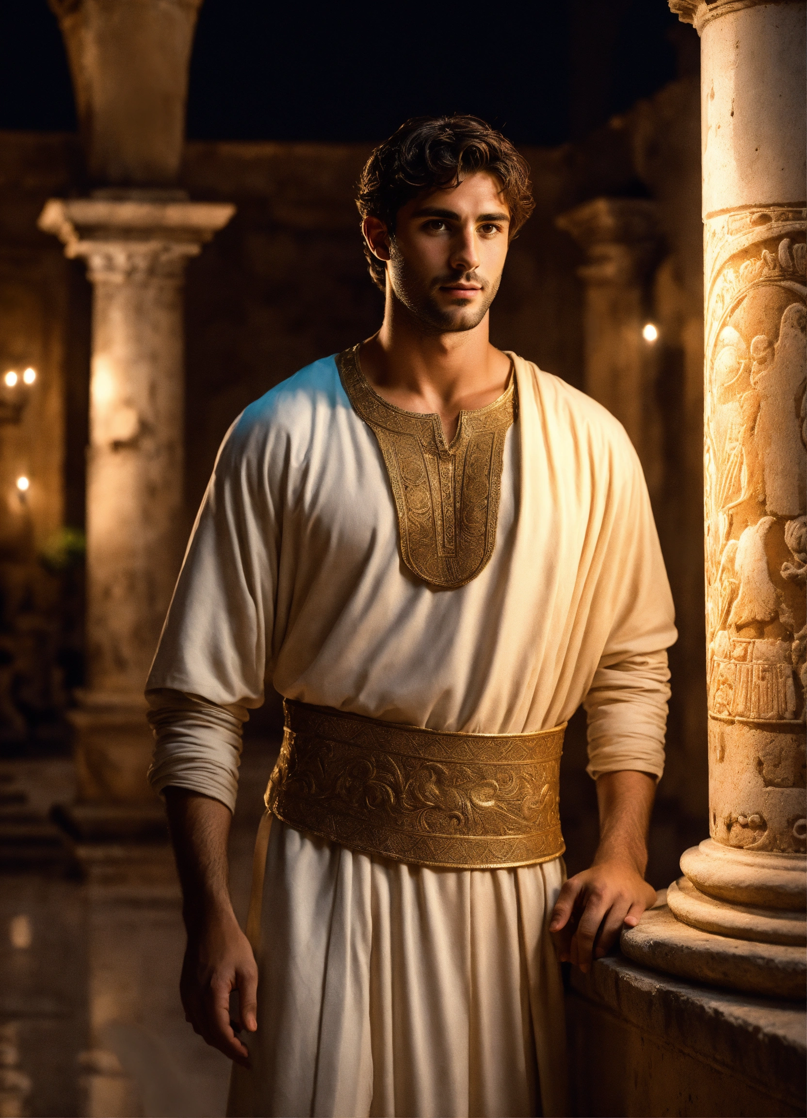 Lexica - A young rich noble athletic handsome roman brunette man ...