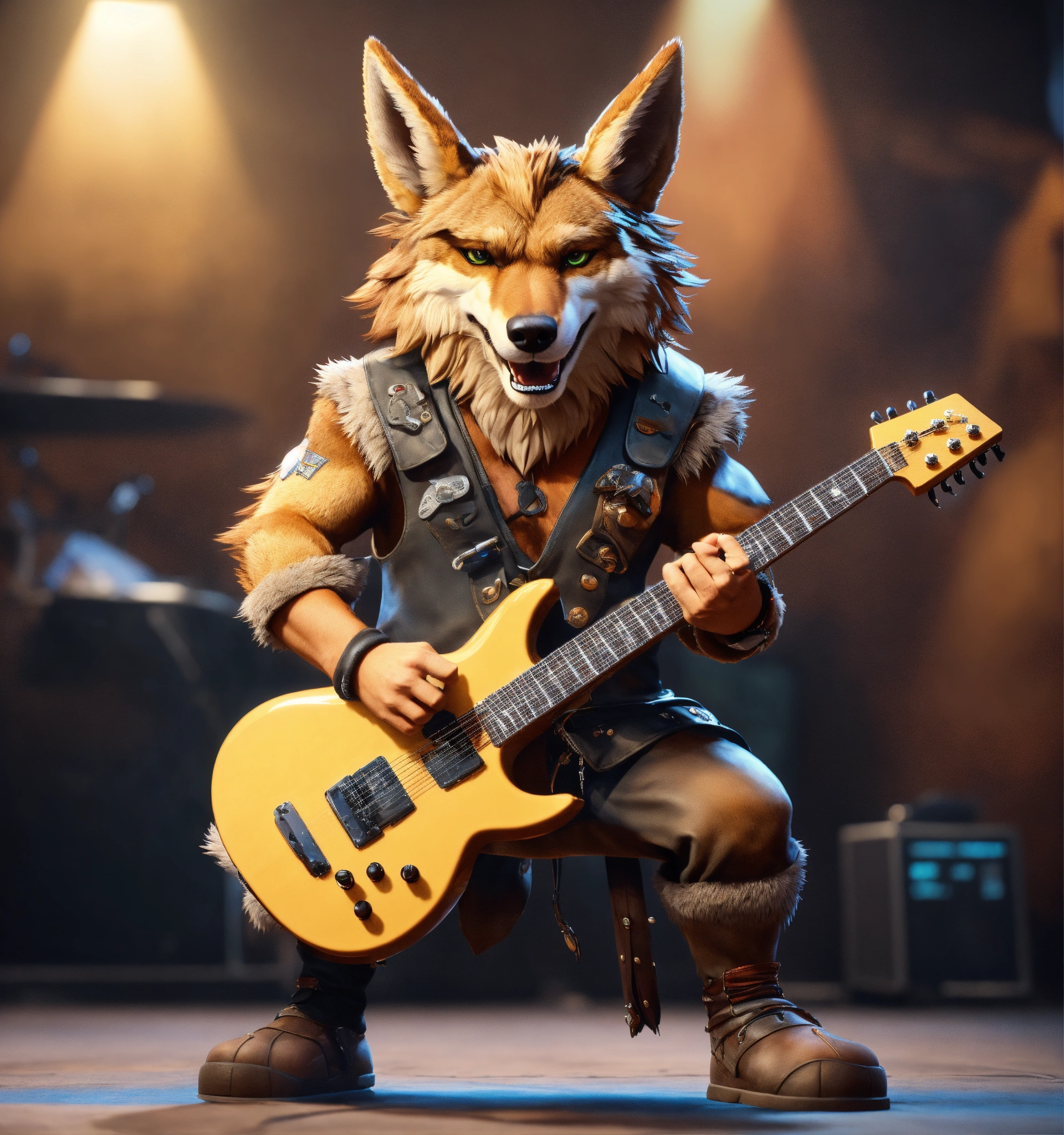 Lexica - A game character cartoonish realistic heavy metal round body ...
