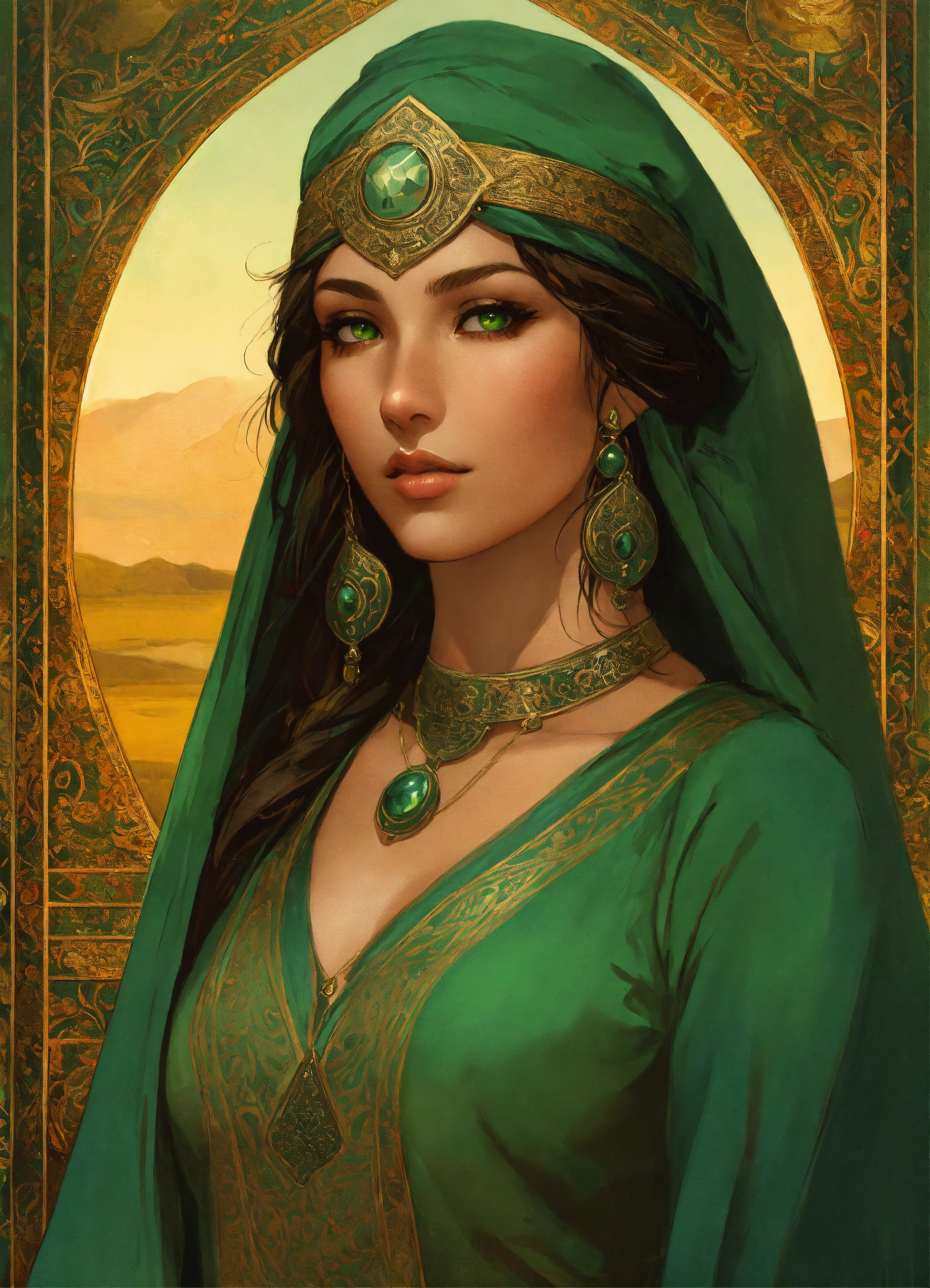 Lexica - Persian female dervish elf in medieval style, persian clothes ...