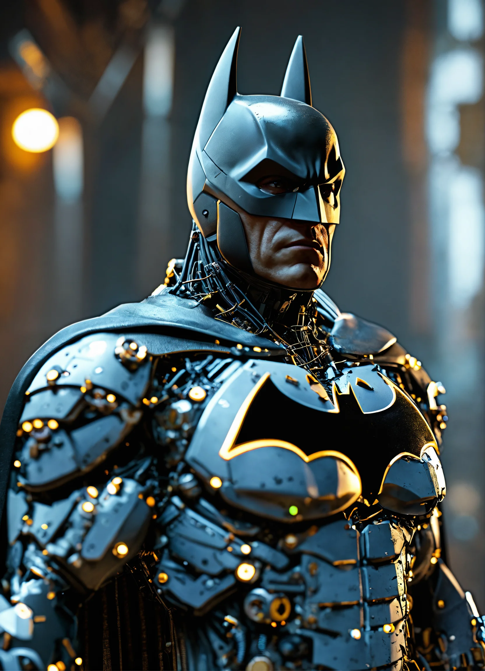 Lexica - Batman,made outfit,full body image(gears,wires,mechanical ...