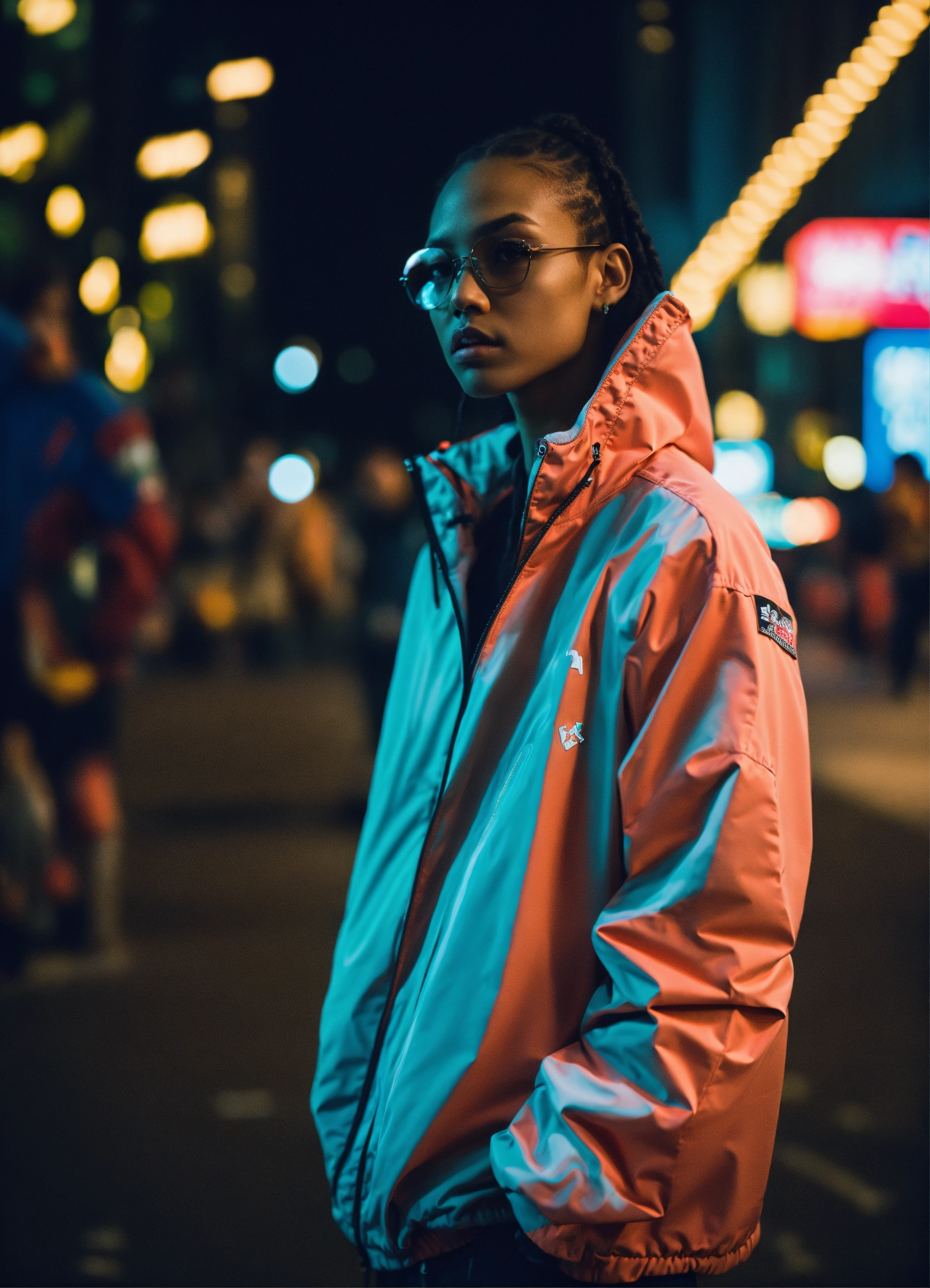 Lexica - Futuristic elite minimal KITH jacket streetwear, shot in NYC ...