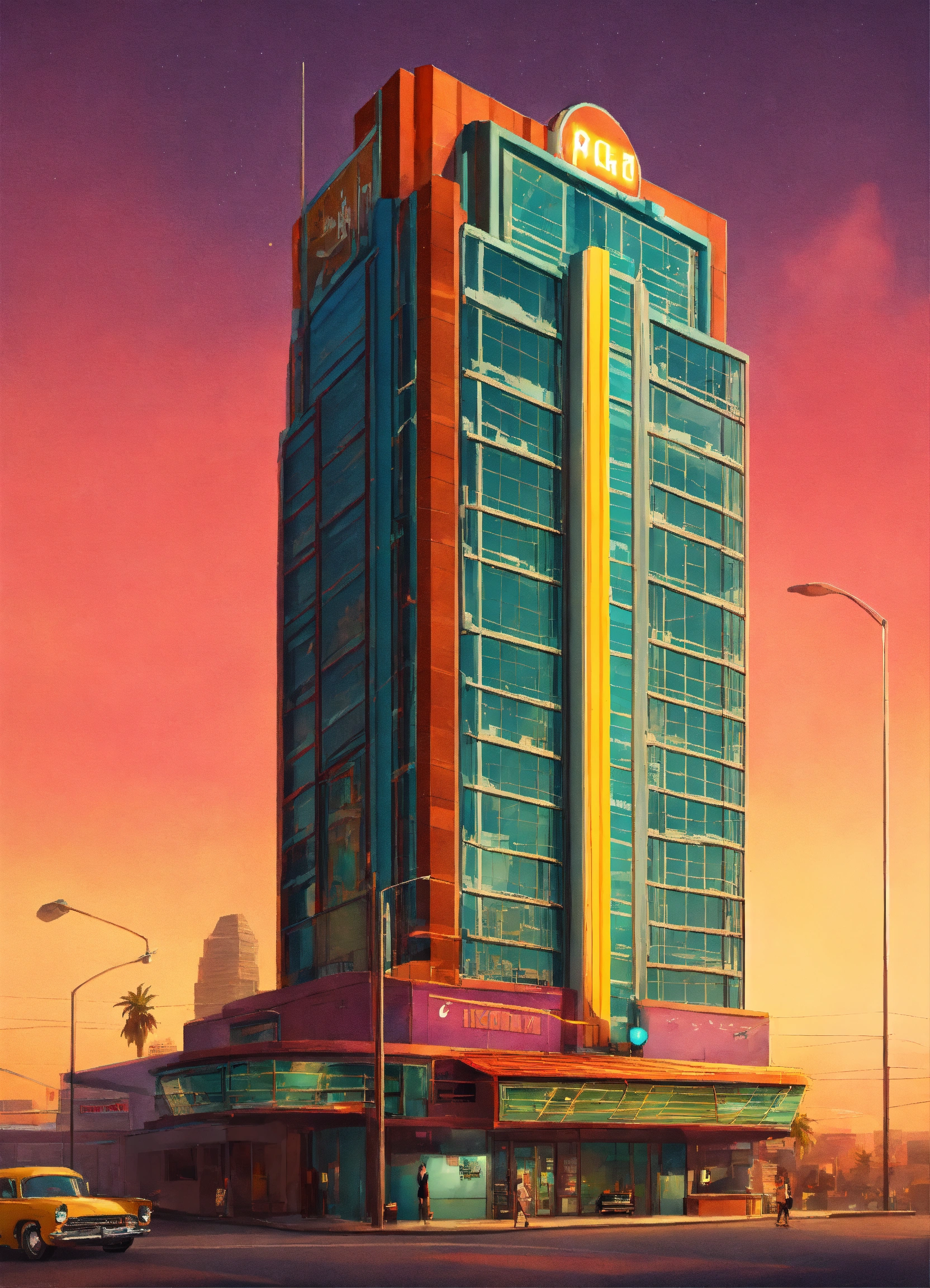 Lexica - Googie style skyscraper