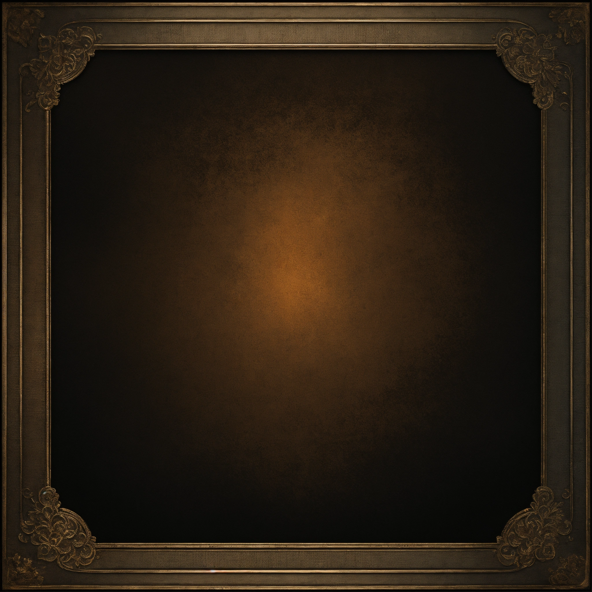 Lexica - Pure black background, textured border around all four edges