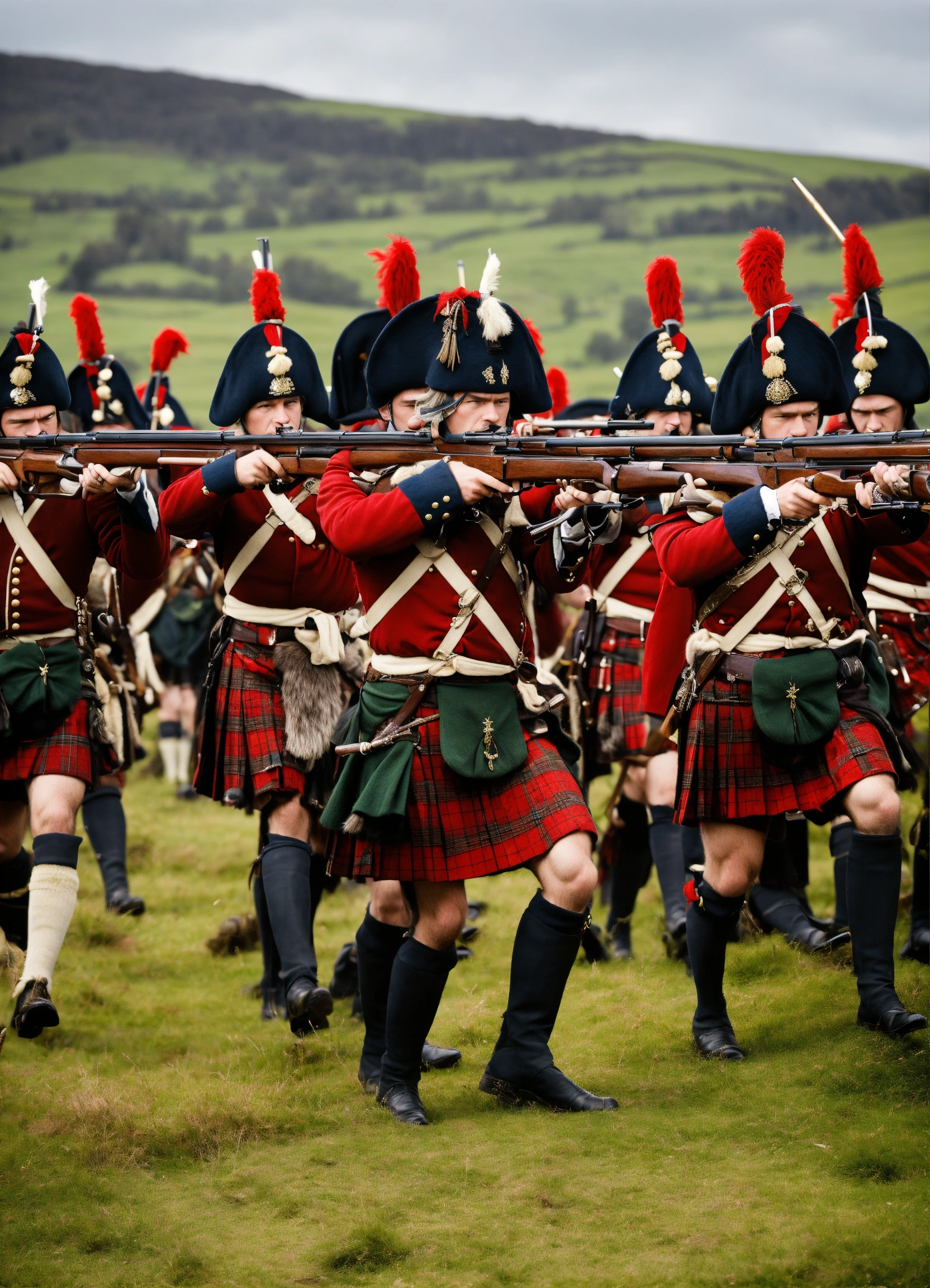 Lexica - Scottish clansmen fighting in a battlefield using flintlock ...
