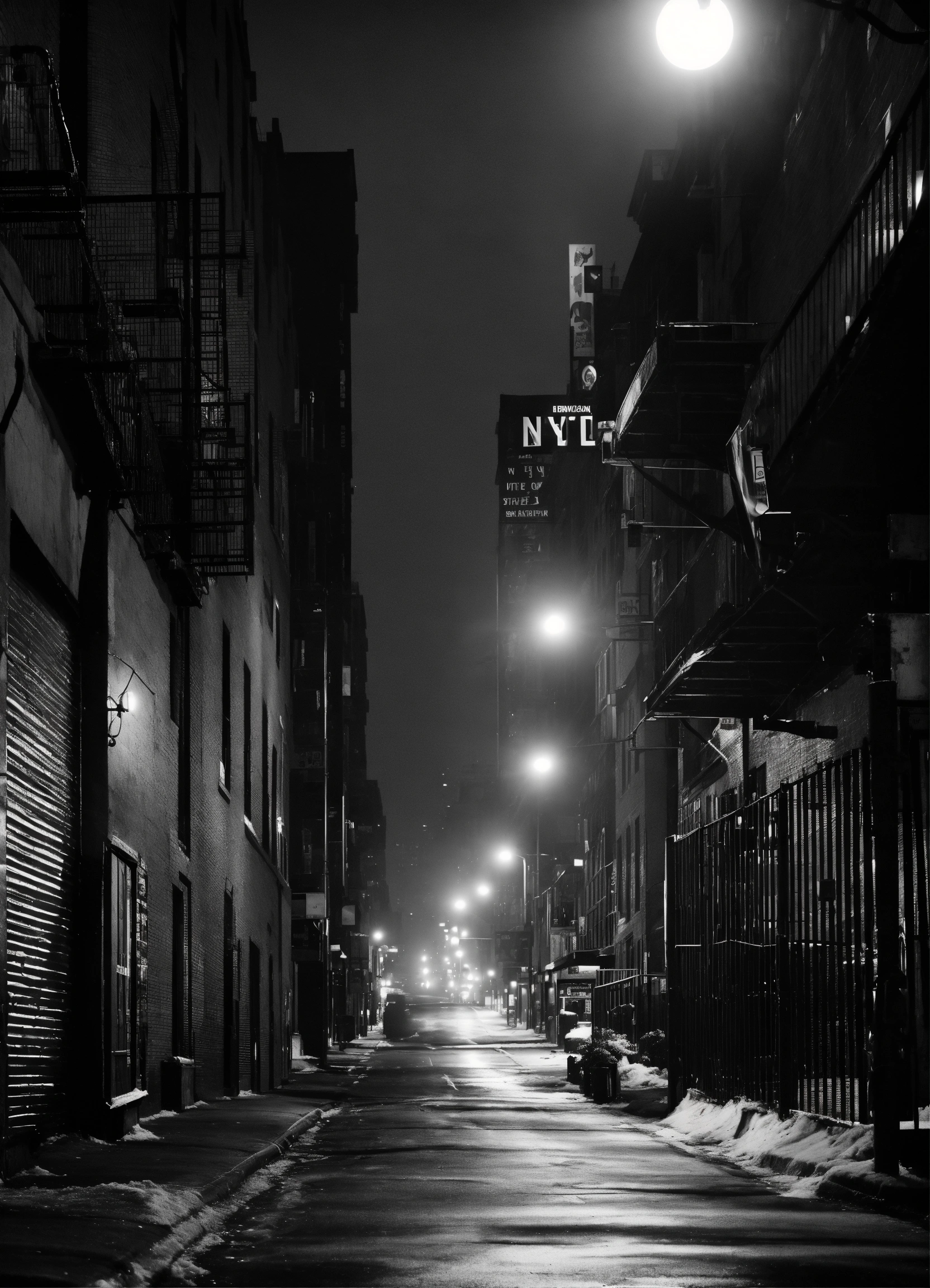 Lexica - Photo 16k, de nuit ans les rue du Bronx de New York ultra ...