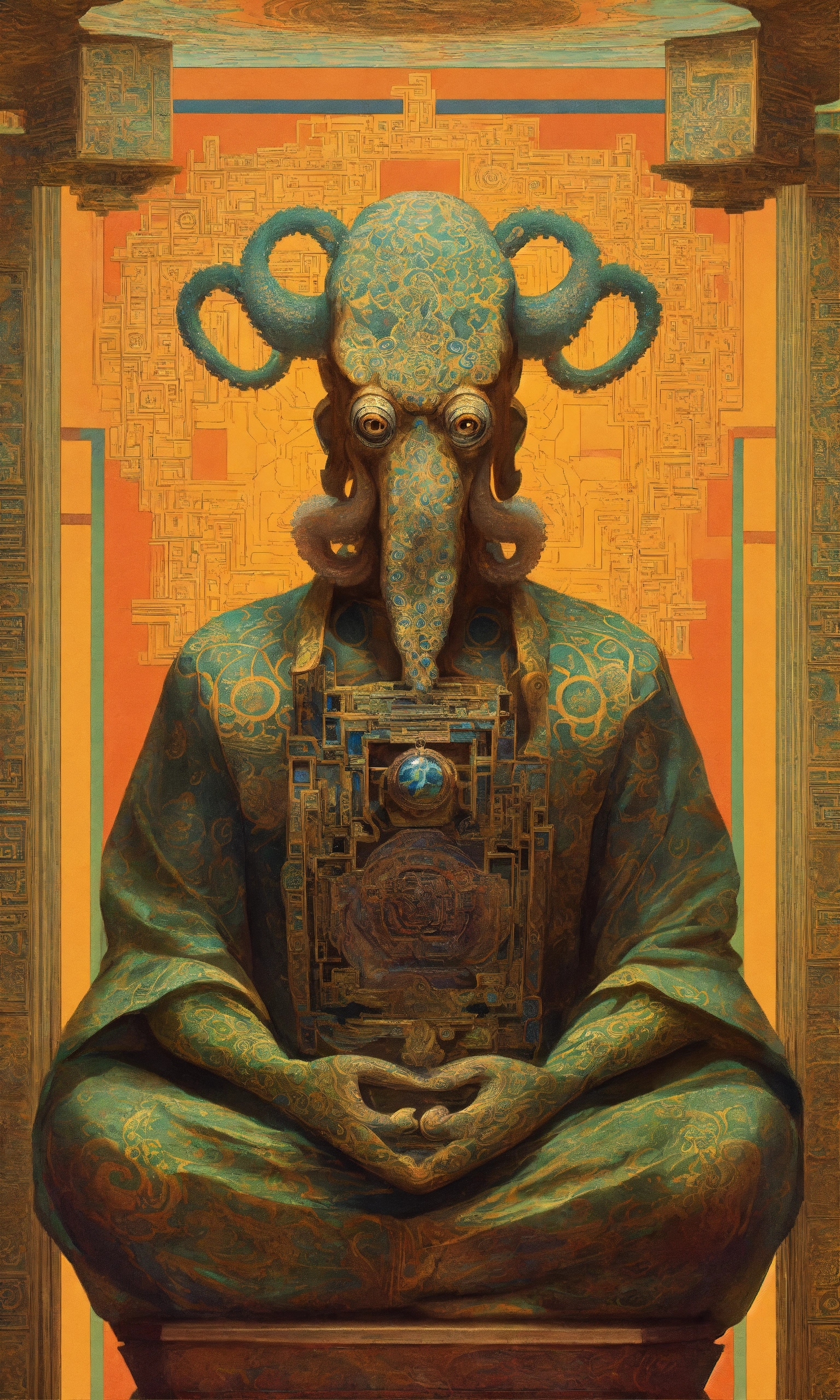 Lexica - Taoist monk octopus tesseract body fractal three point ...