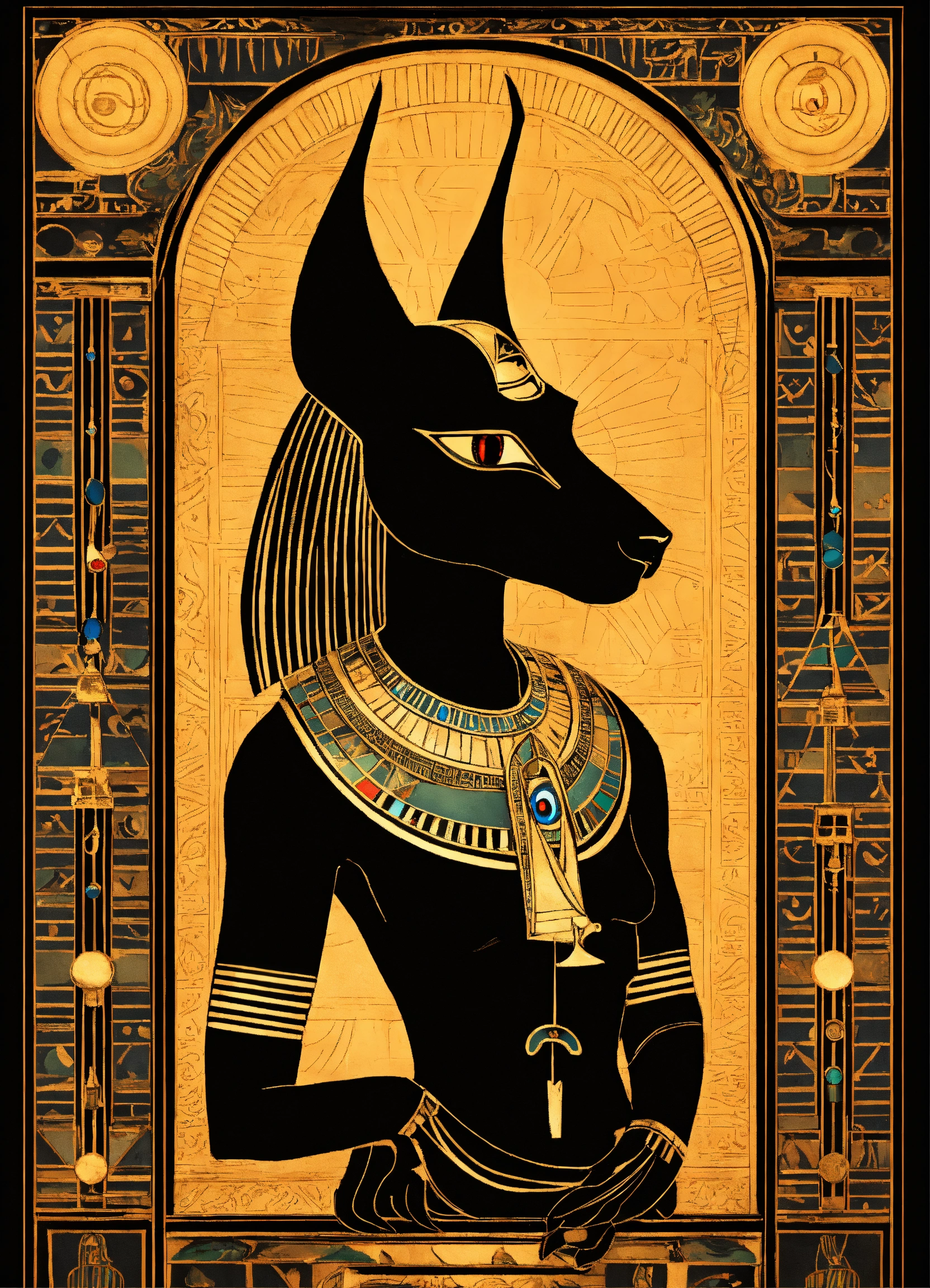 Lexica - Anubis, feminine, dramatic, cobra, all seeing eye, eye of ra ...