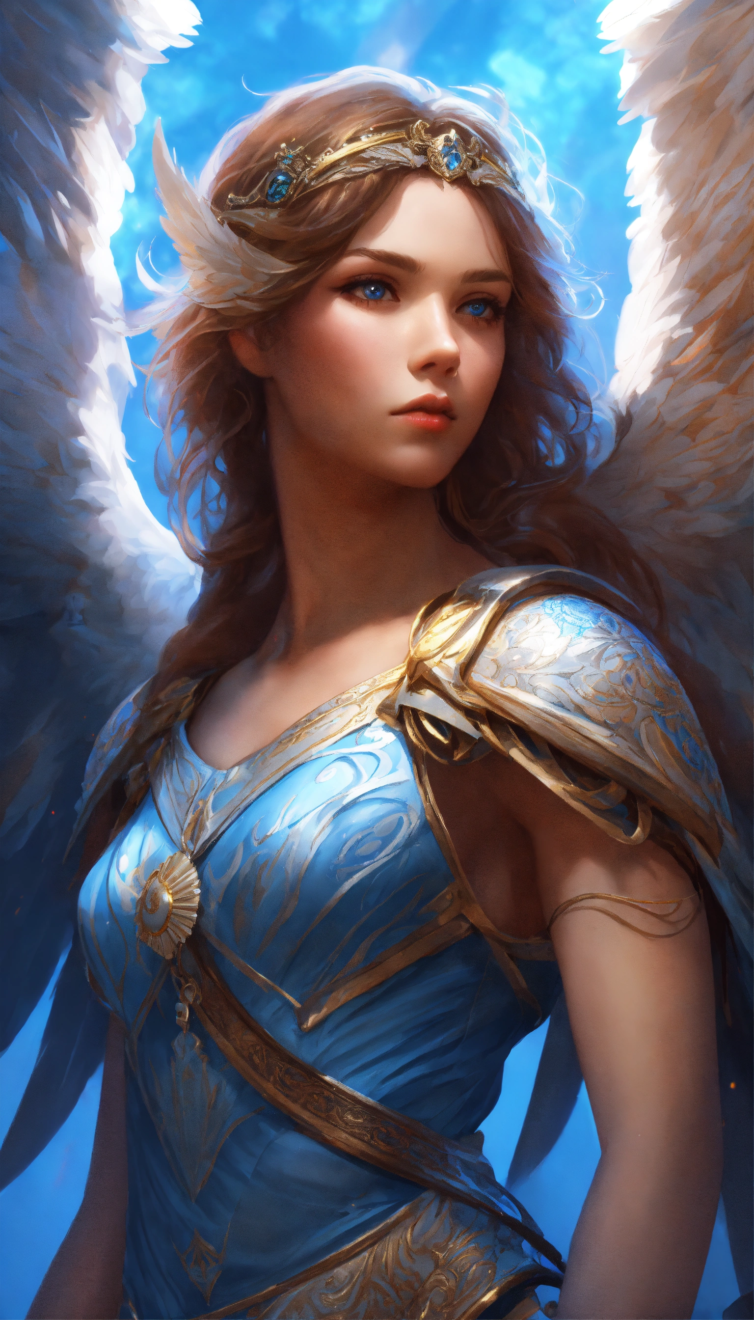 Lexica - Genderless angel, wings, intricate, headshot, very detailed ...
