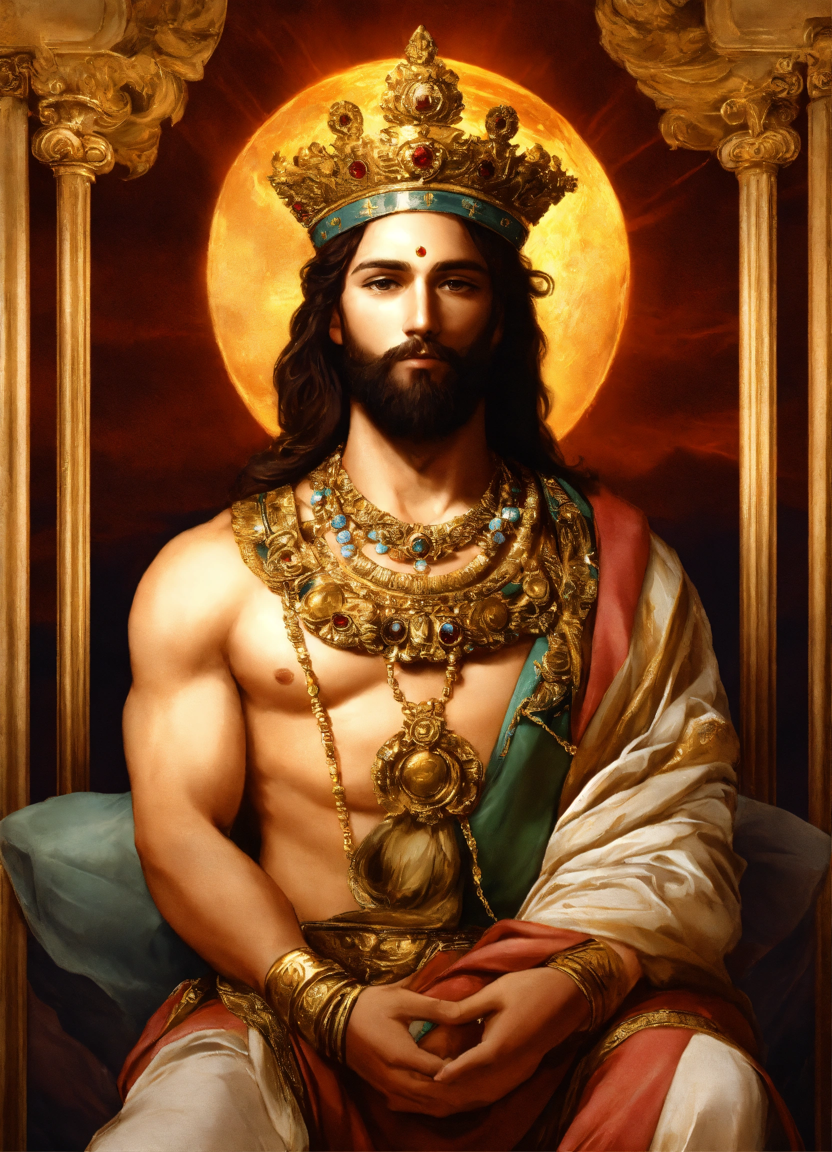 Lexica - Generate an image of lord jupiter