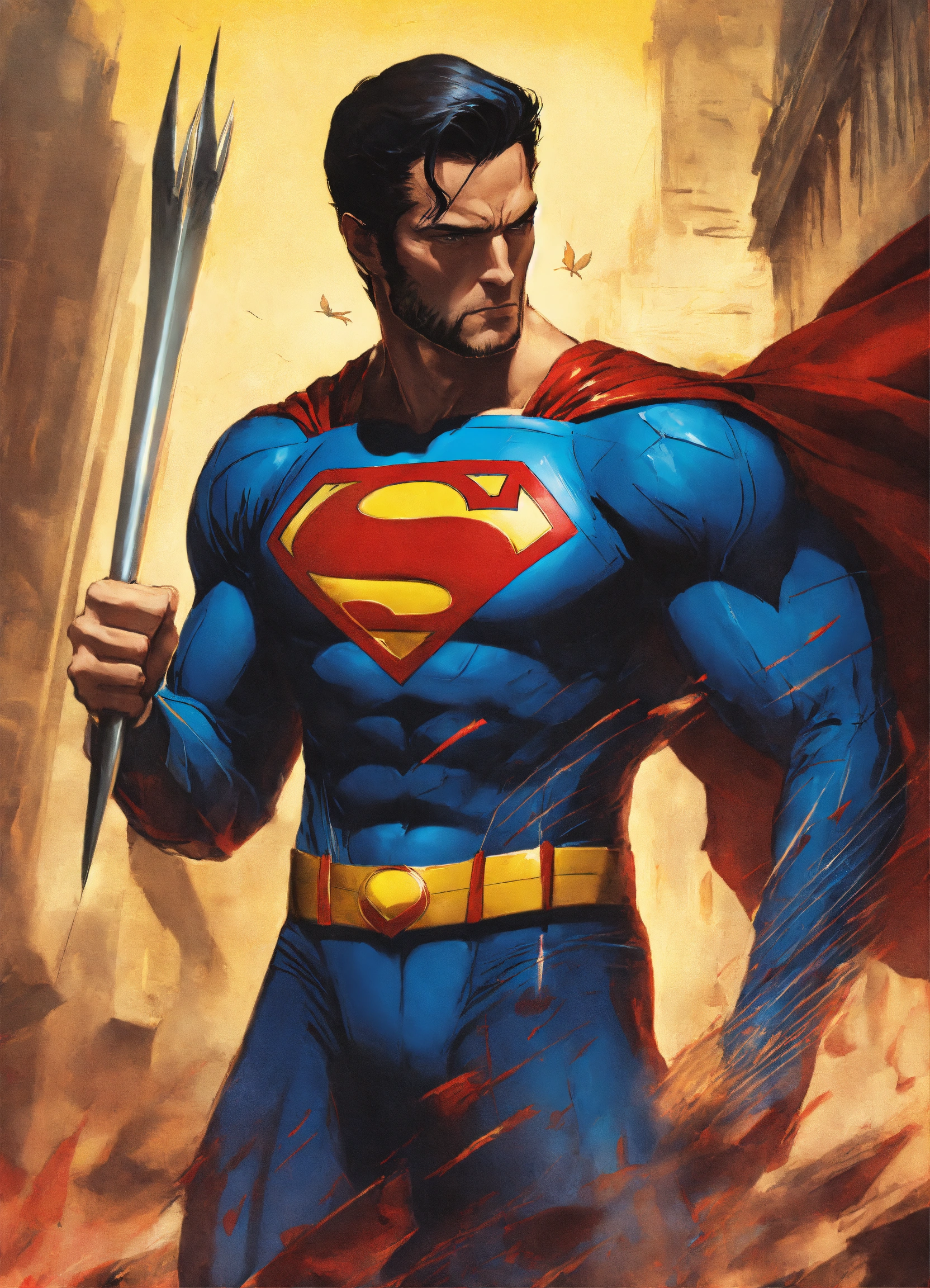 Lexica - Superman with wolverine claws