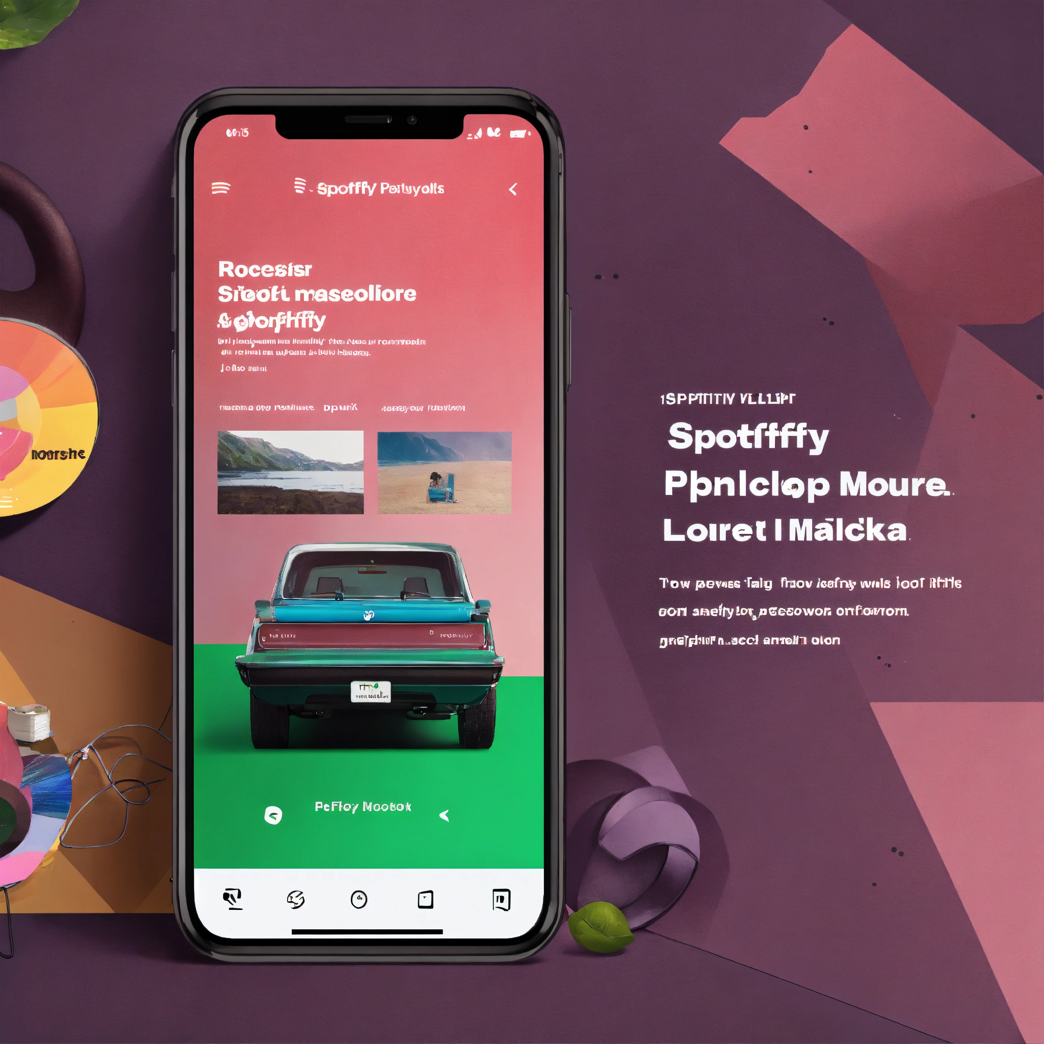 Lexica - Mockup spotify playlist