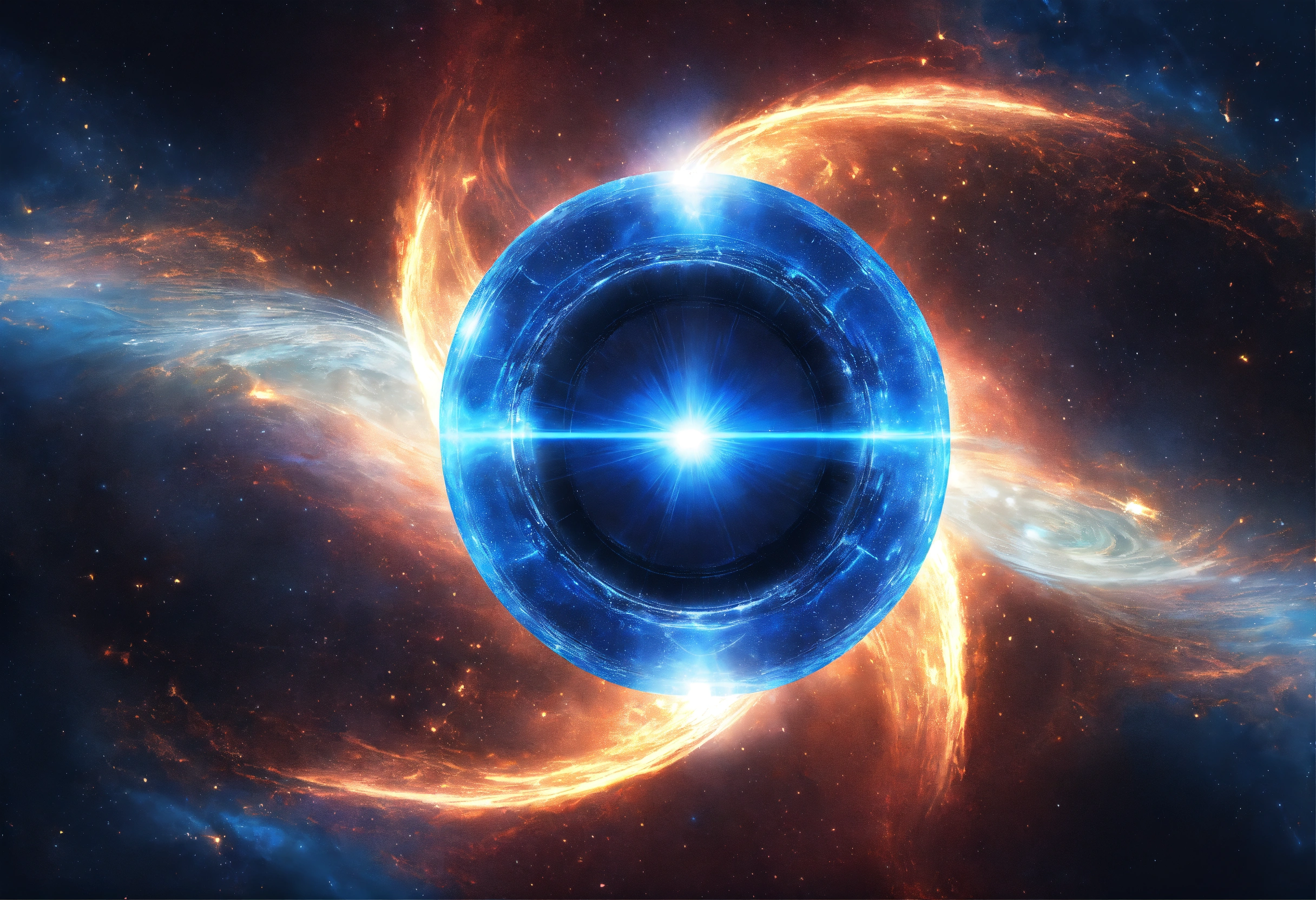 Lexica - Blue energy ray from infinite in space