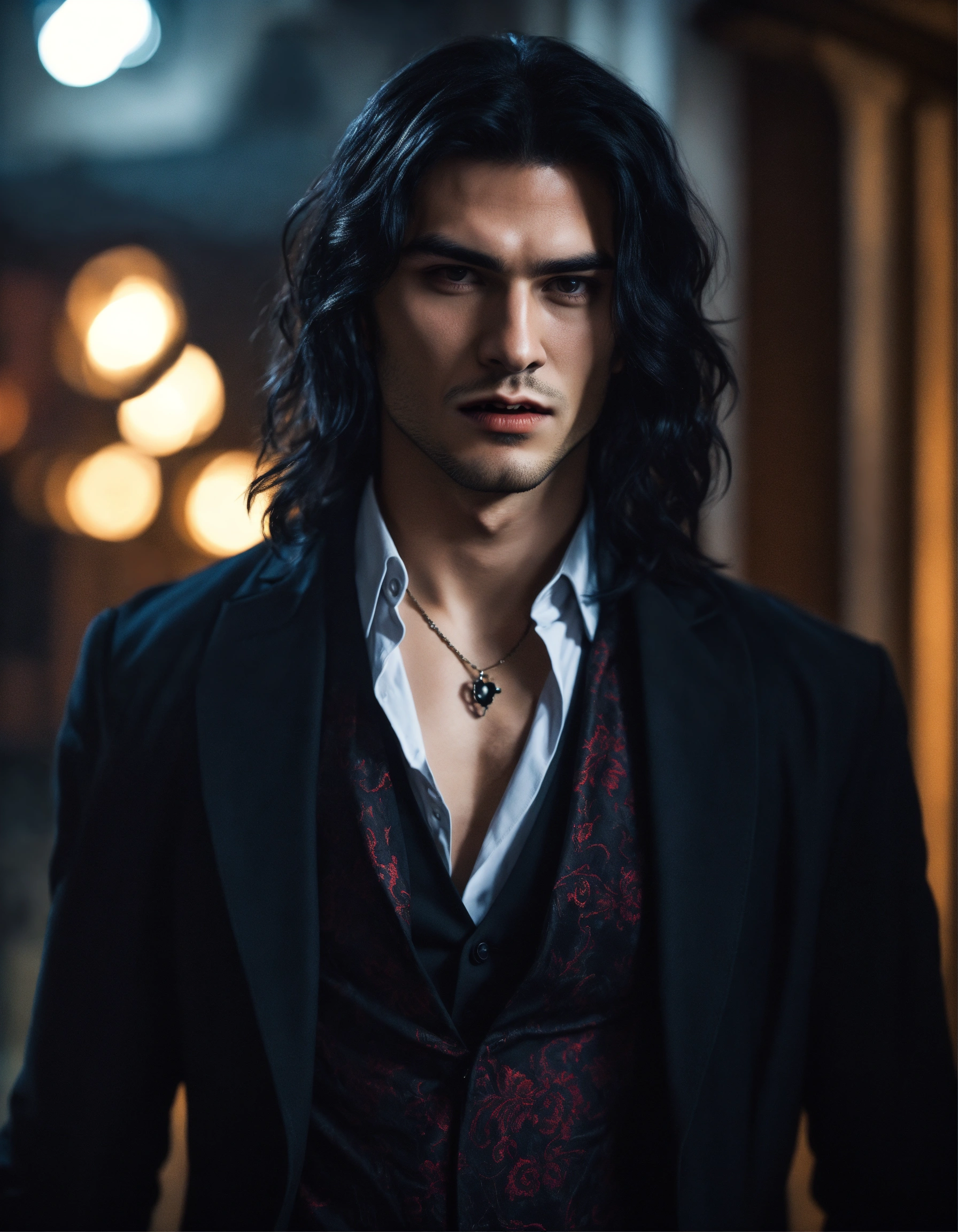 Lexica - Picture of a handsome young vampire, dressed in a modern ...