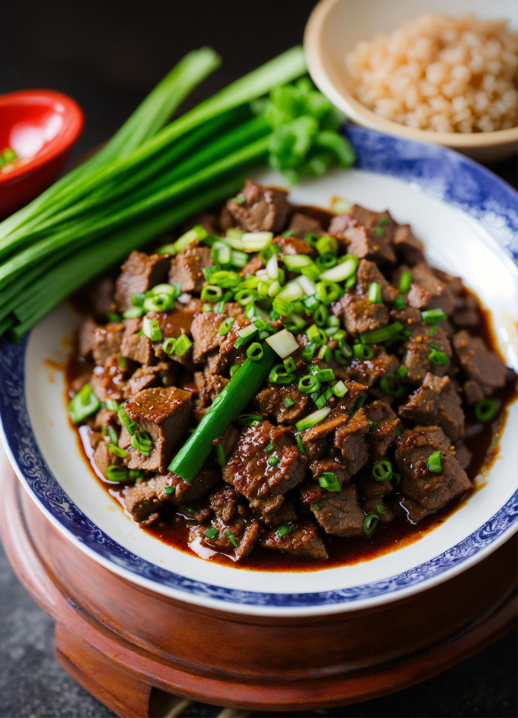 Lexica - A delicious Sichuan dish, stir-fried mutton with green onion ...