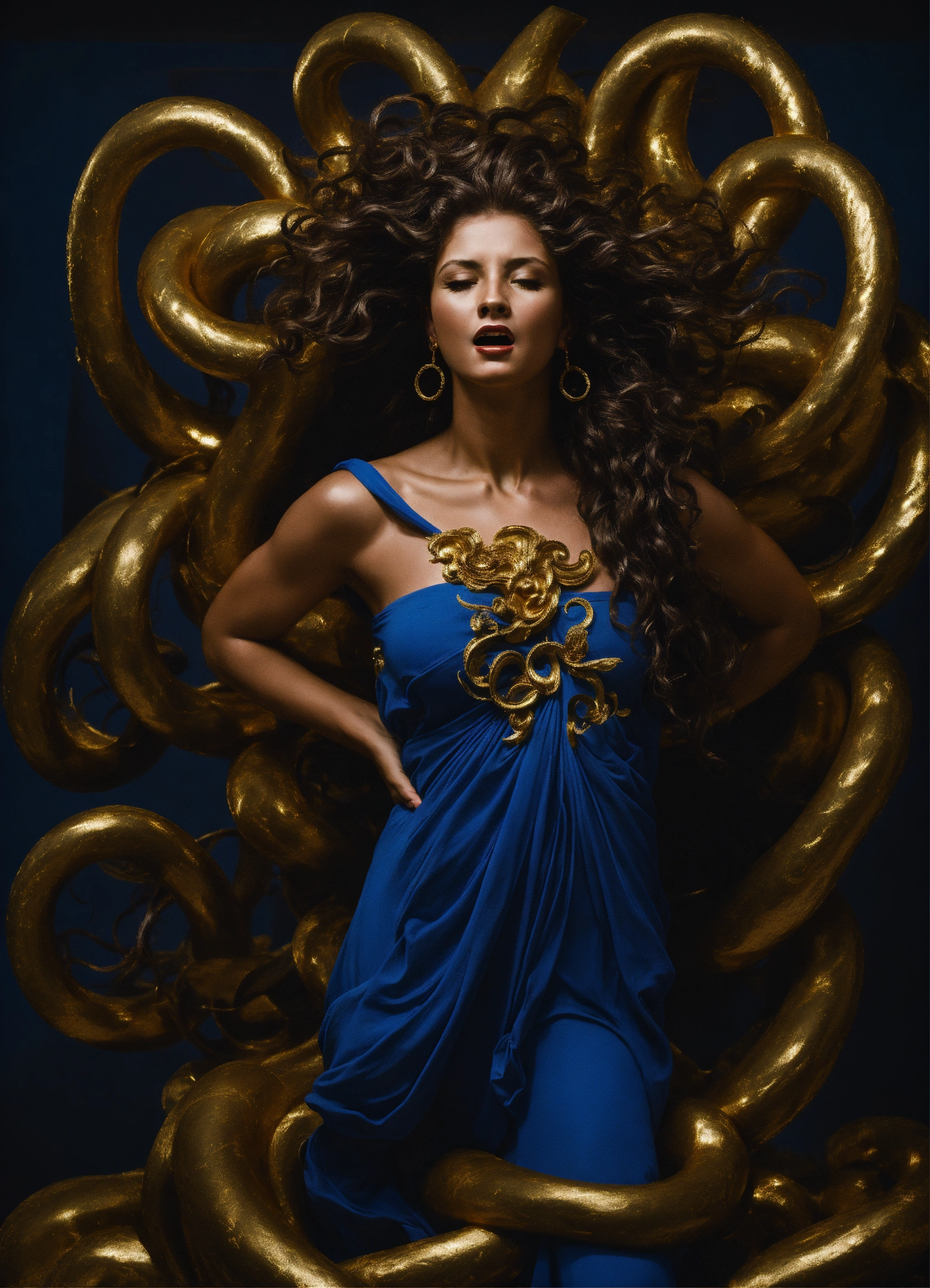 Lexica - Full-length view, looking straight, natural standing pose, the ...