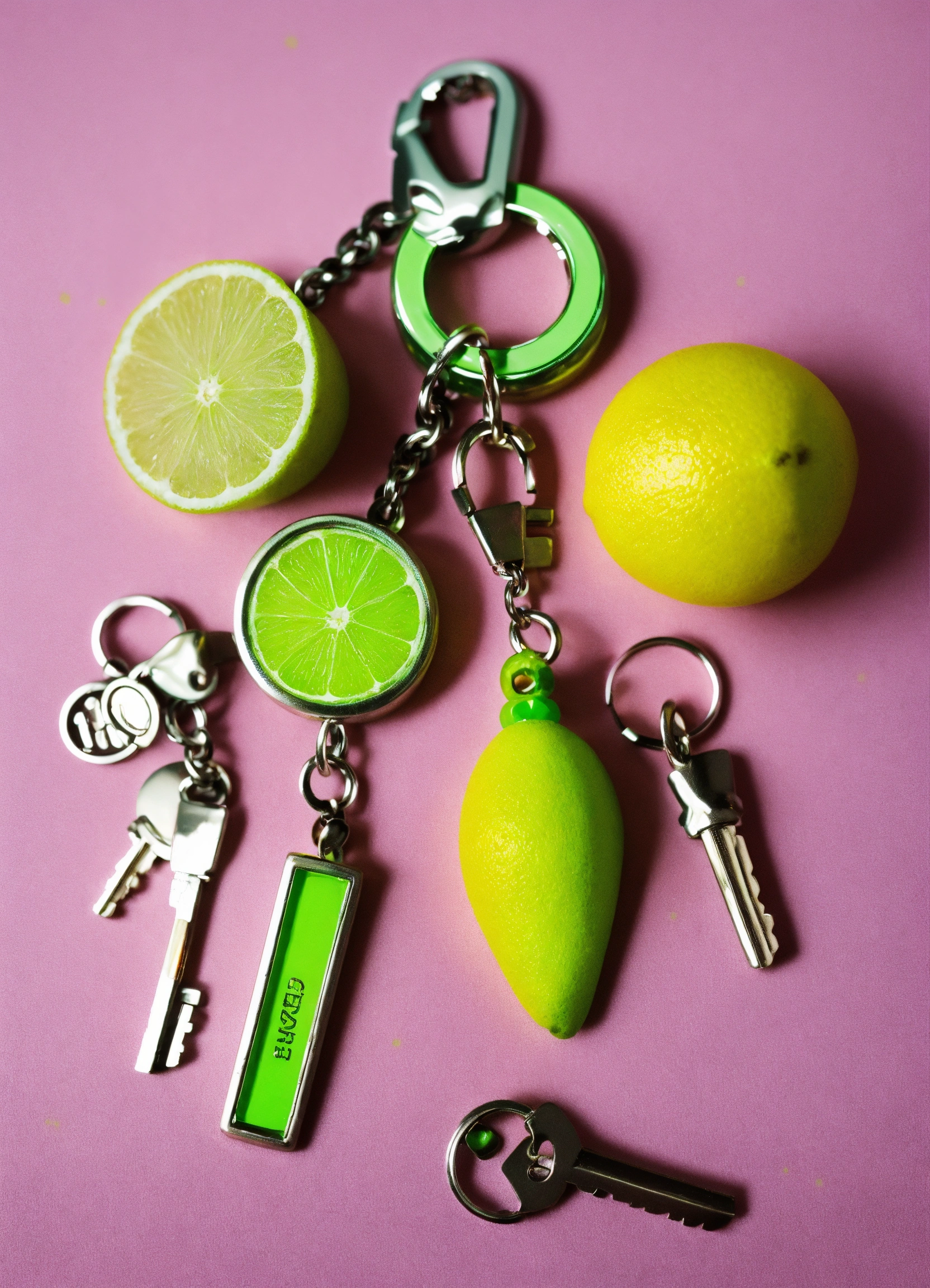 Lexica - Suspended in the air! metal keychain! icon charms. fuzzy charm. c-clips.studio ...