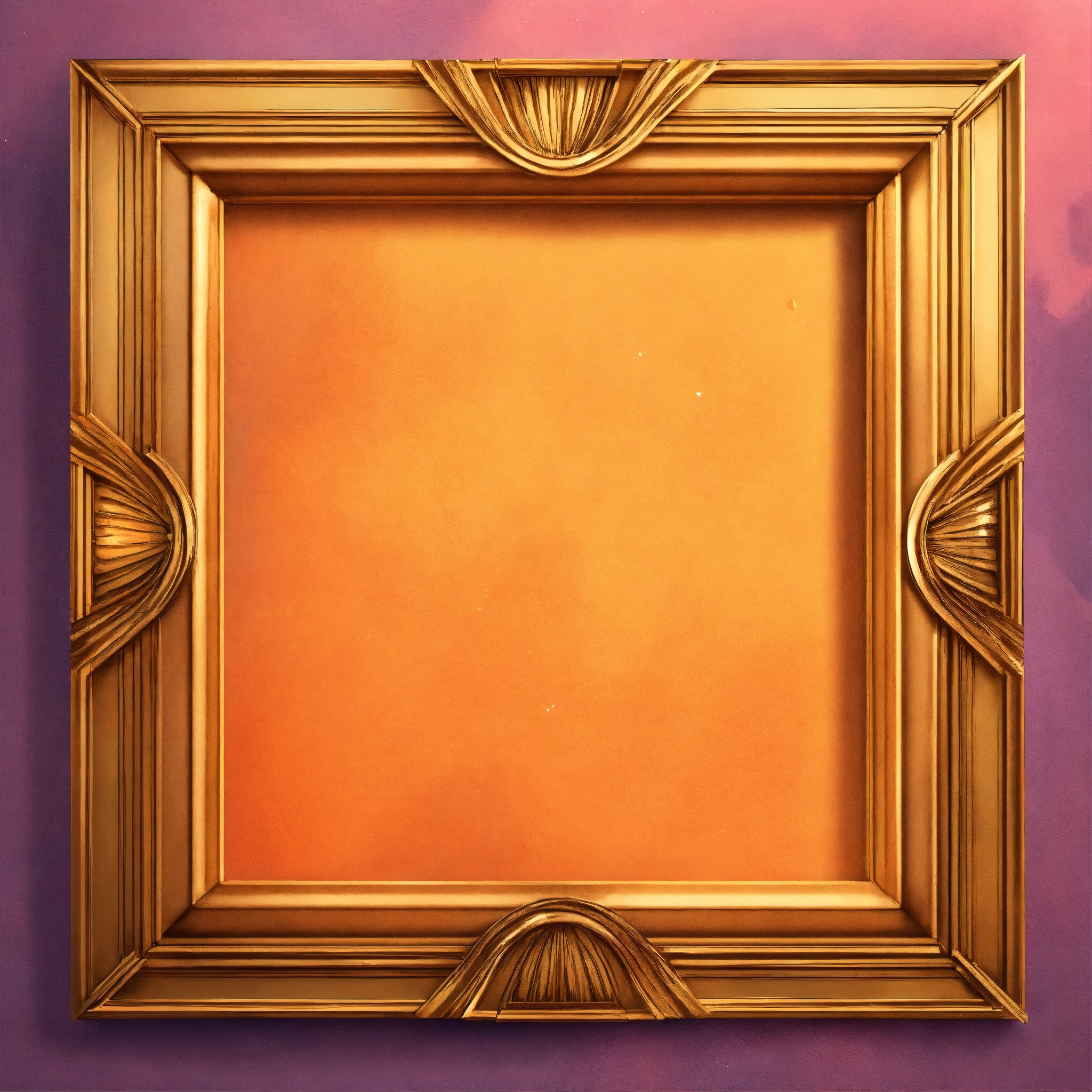 Lexica - Paiting square frame, art deco style, realistic cartoon oil ...