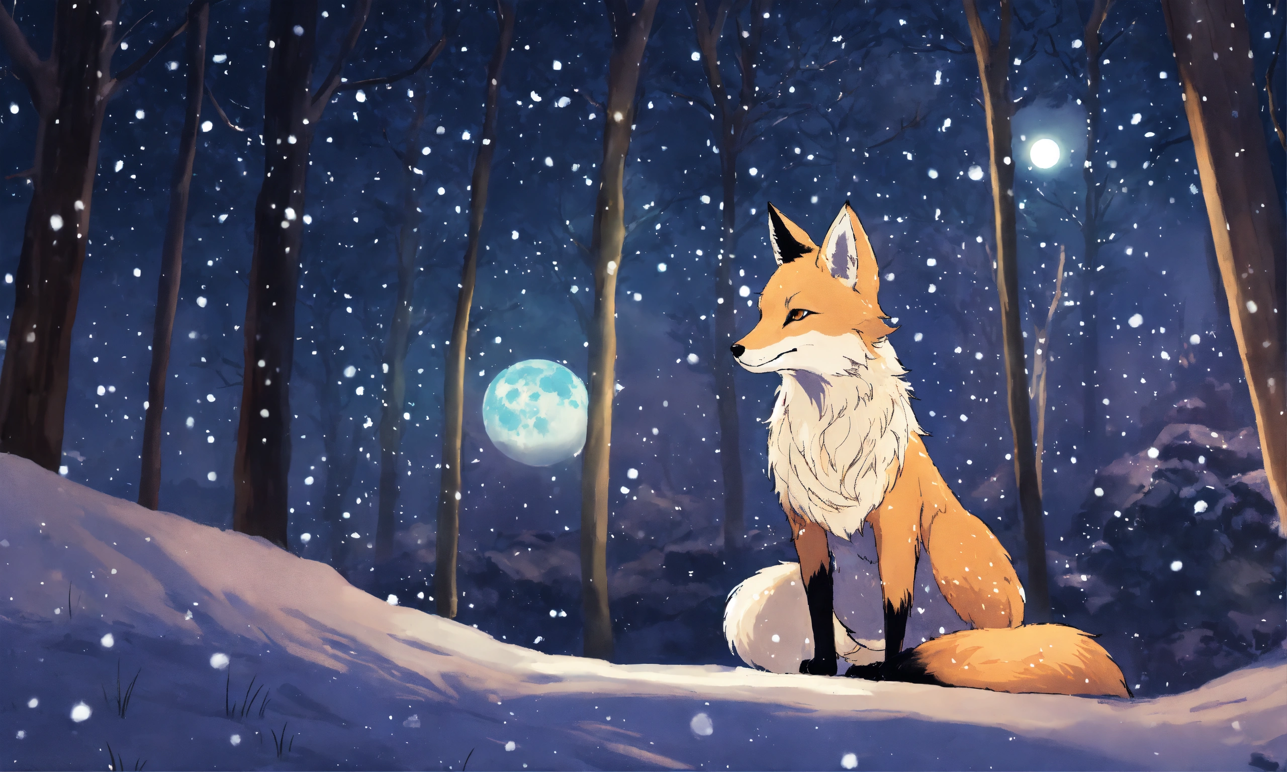 Lexica - White spotted Fox the wizard women, fantasy, anime 90 style ...