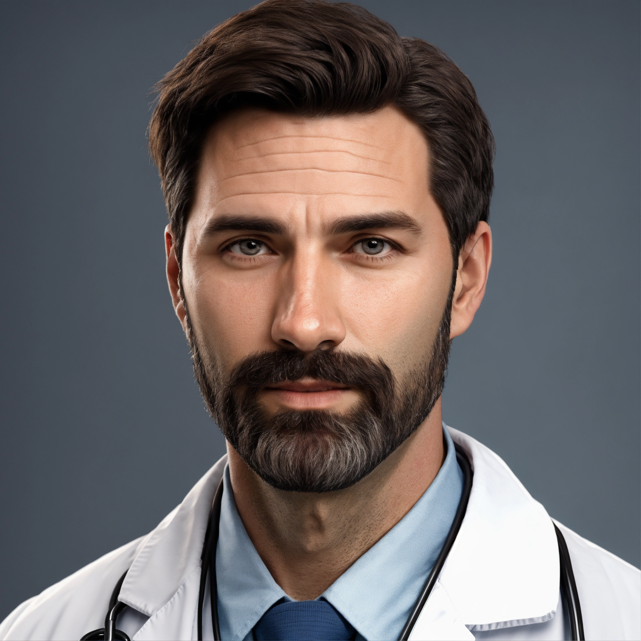 Lexica - Make an animation of a handsome 40 years old doctor without a ...