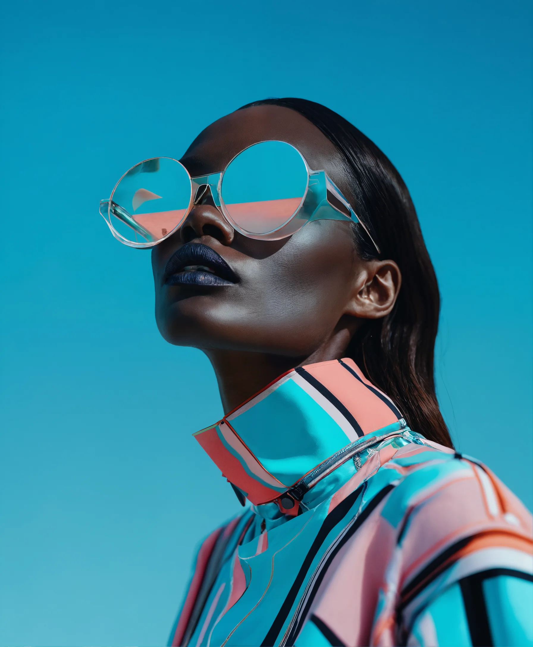 Lexica - Portrait of a French supermodel straight focus, wearing pastel ...