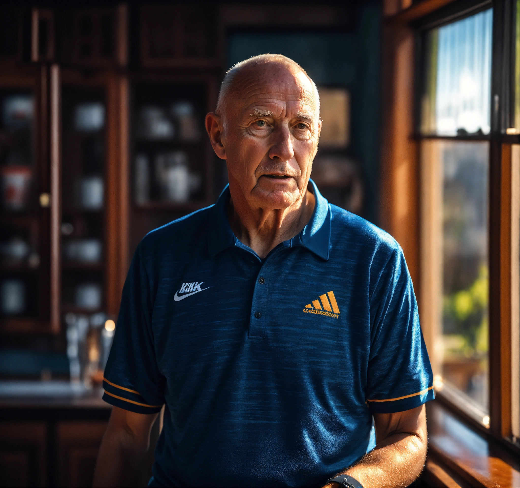 Lexica - 8k HDR photo young portrait of track and field coach "Bill ...