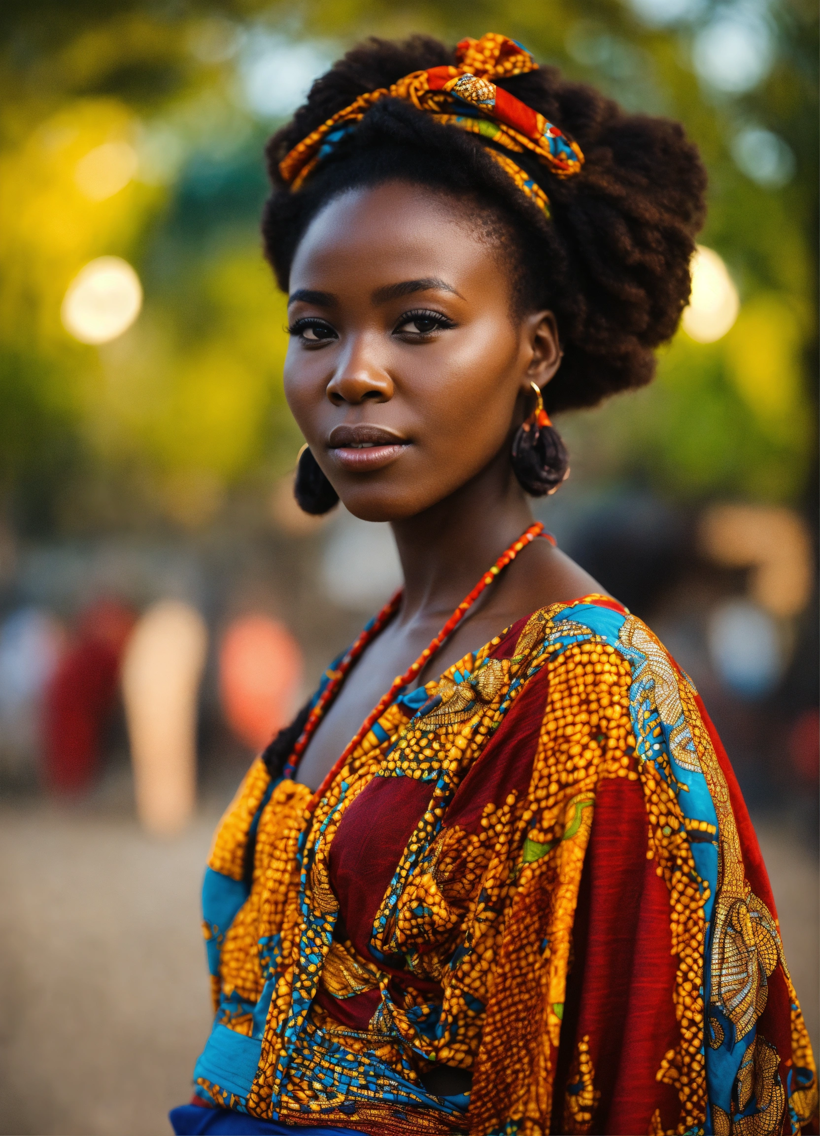 Lexica - A fair Complexioned African beautiful girl