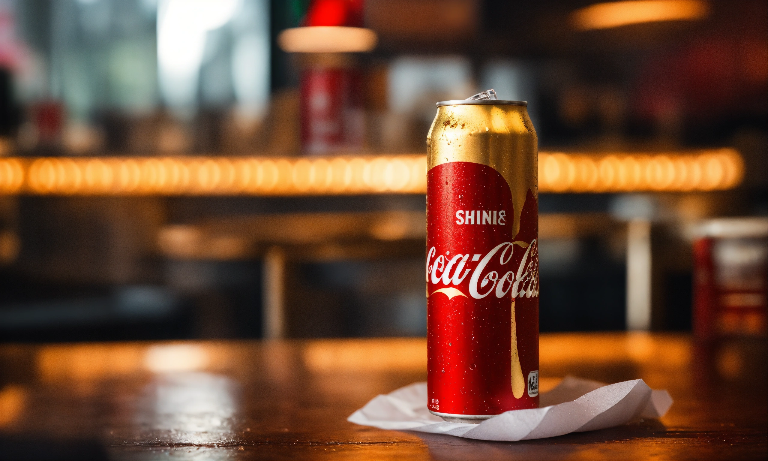 Lexica - Golden rule shot, a cold red can of coke with drops on it ...