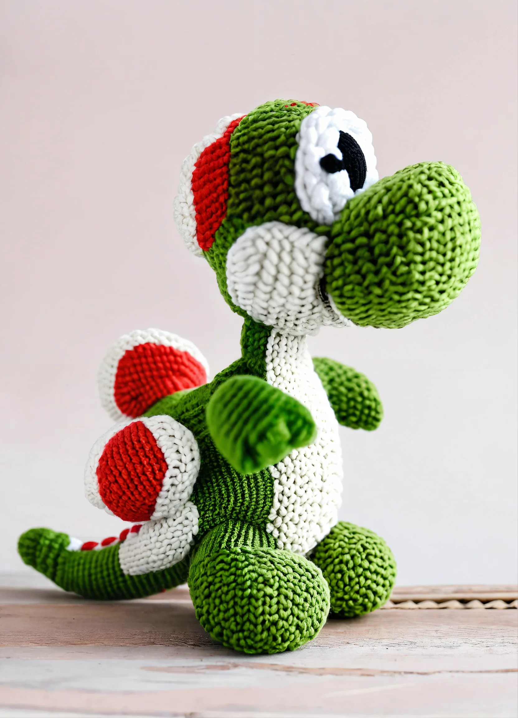 Lexica - Cute knit Yoshi plush