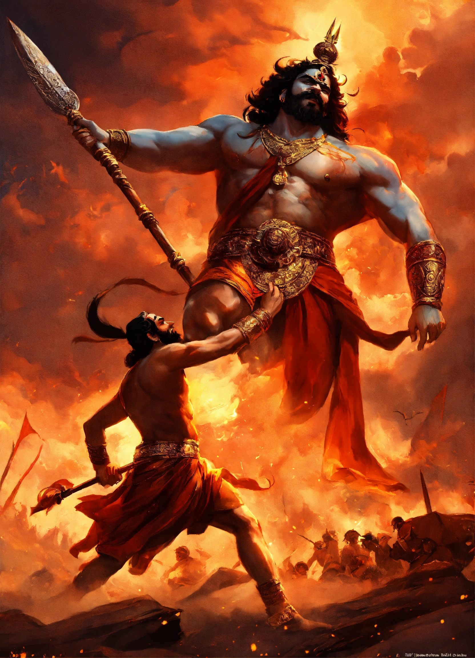 Lexica - Ravan being killed by shri ram