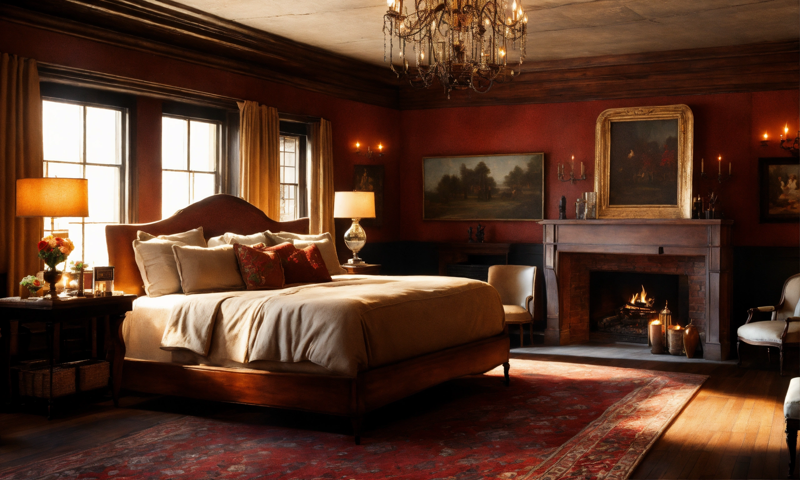 Lexica - Concept art of huge master bedroom, new Orleans, the originals ...