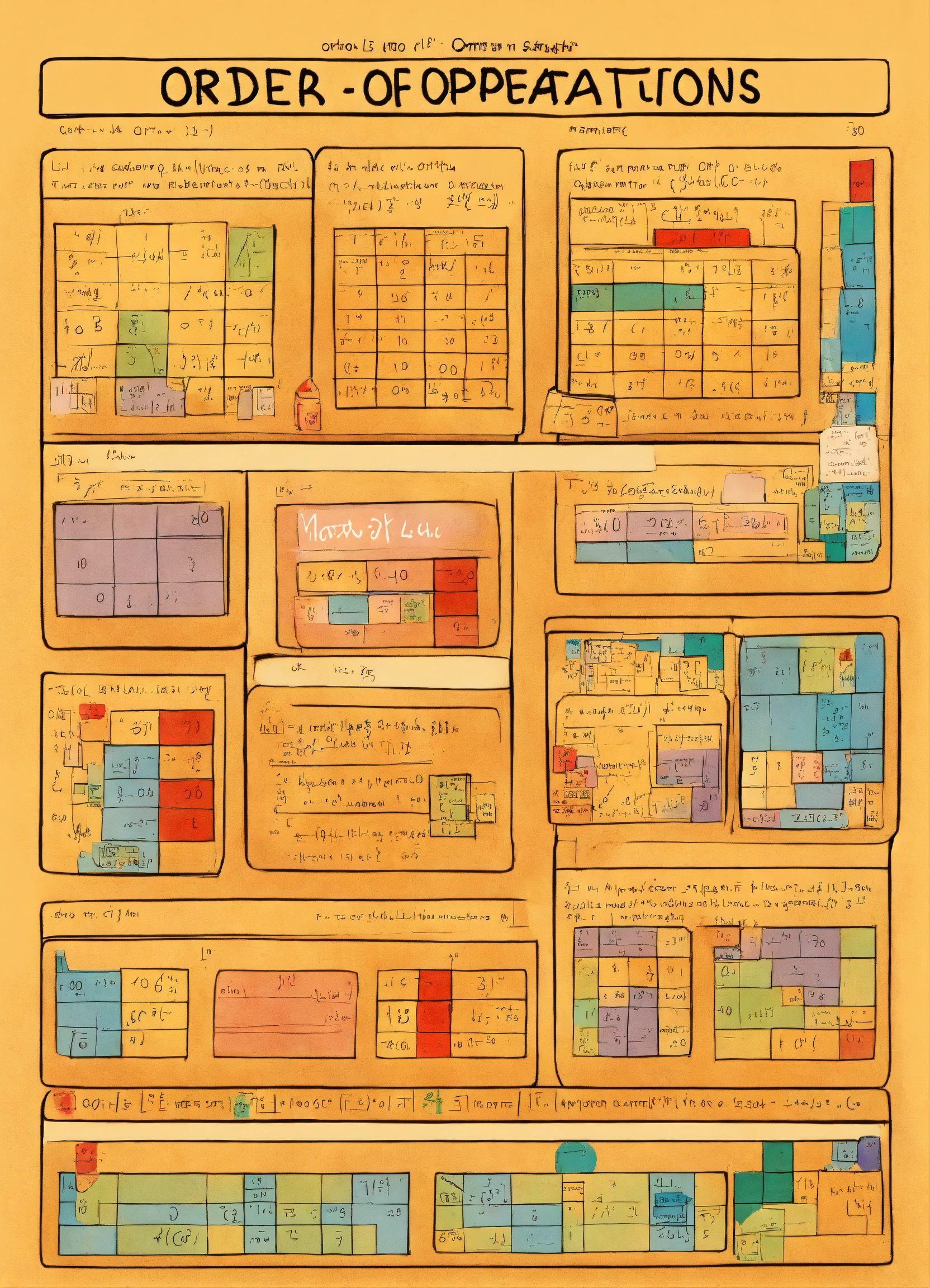 Lexica - Order of operations in mathematics, CUTE style