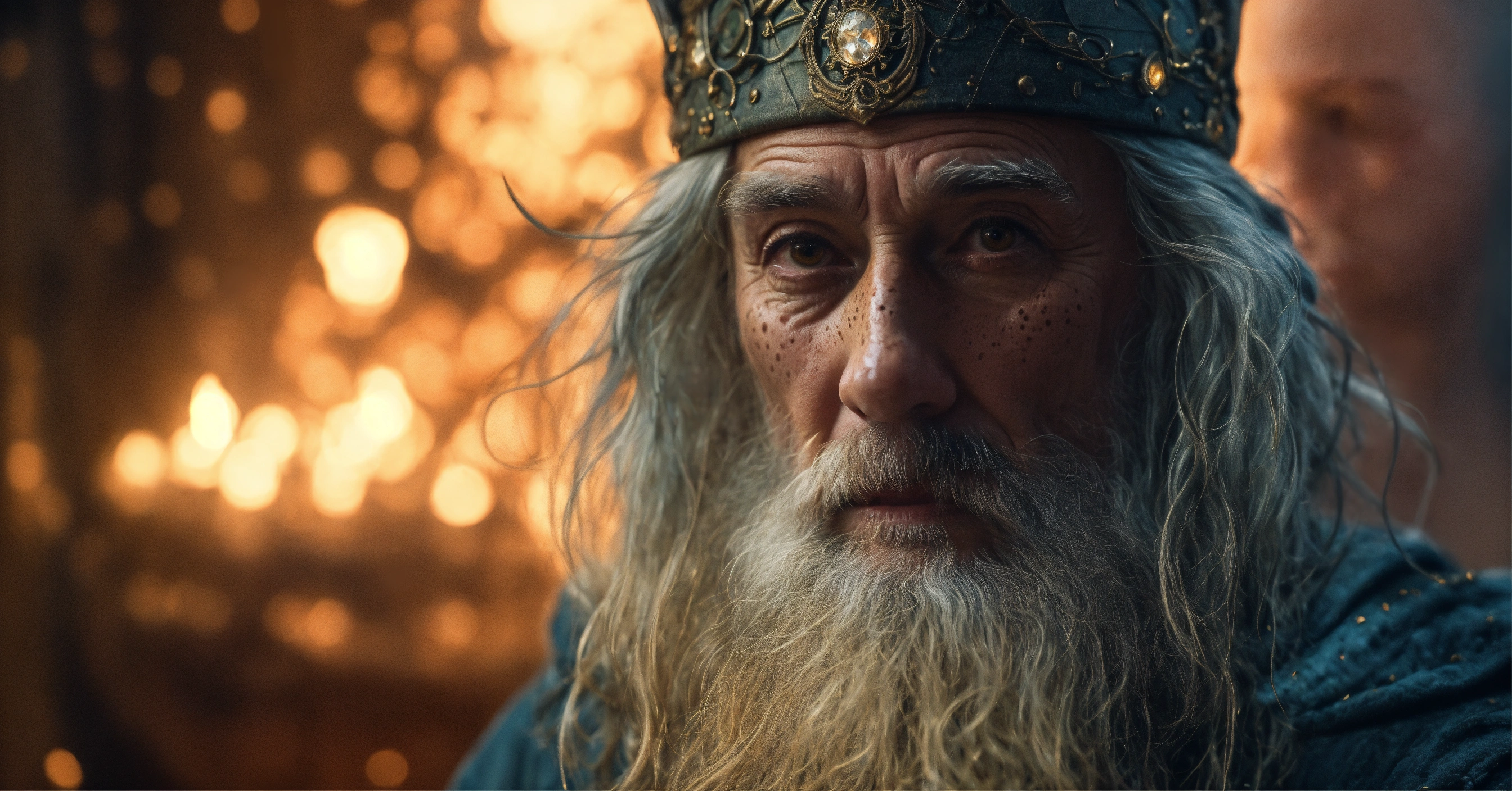 Lexica - Hyperrealistic glamour portrait of an old weary wizard ...