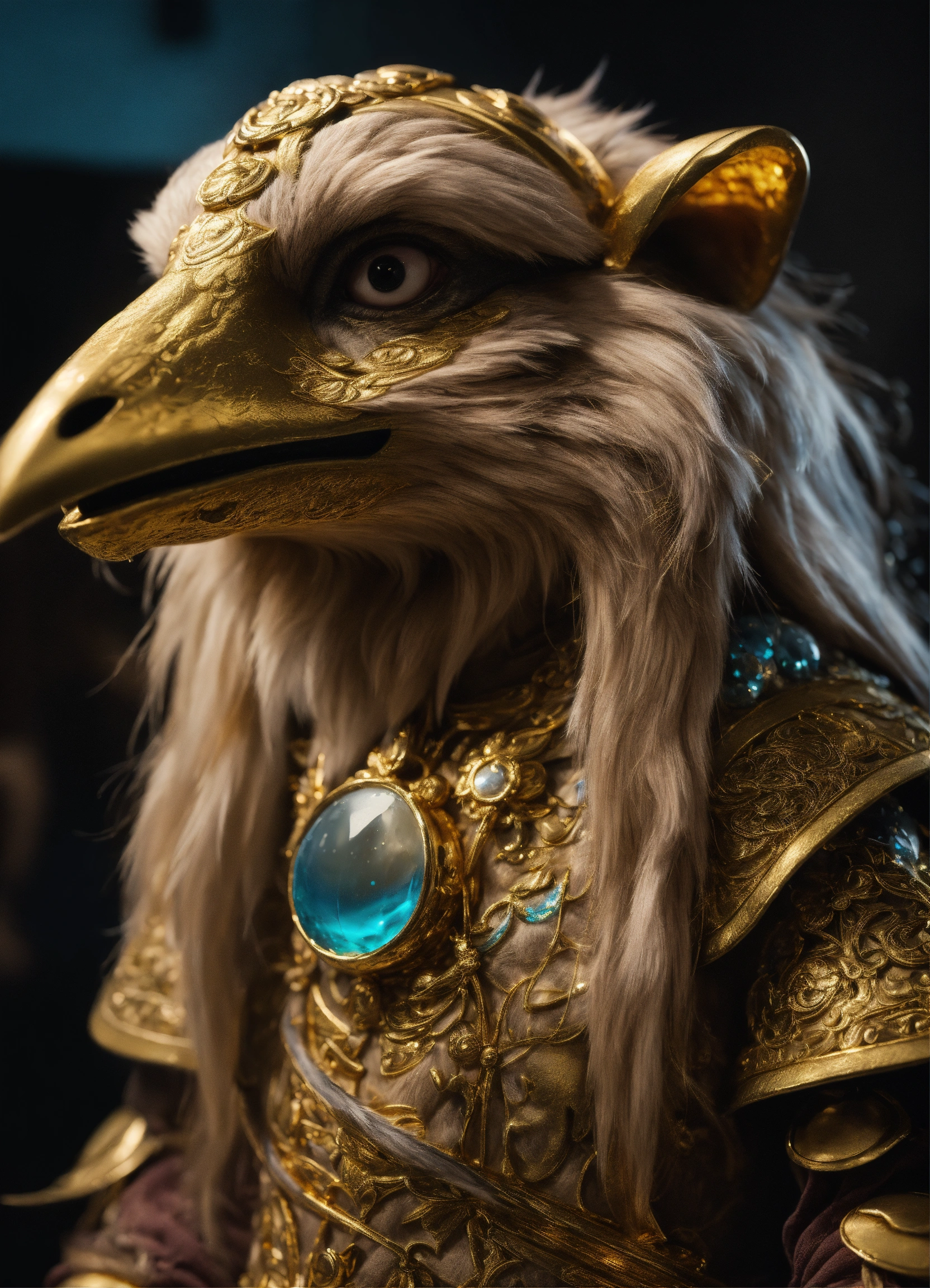 Lexica - A extra furry animal gold and clothes full body life size from ...
