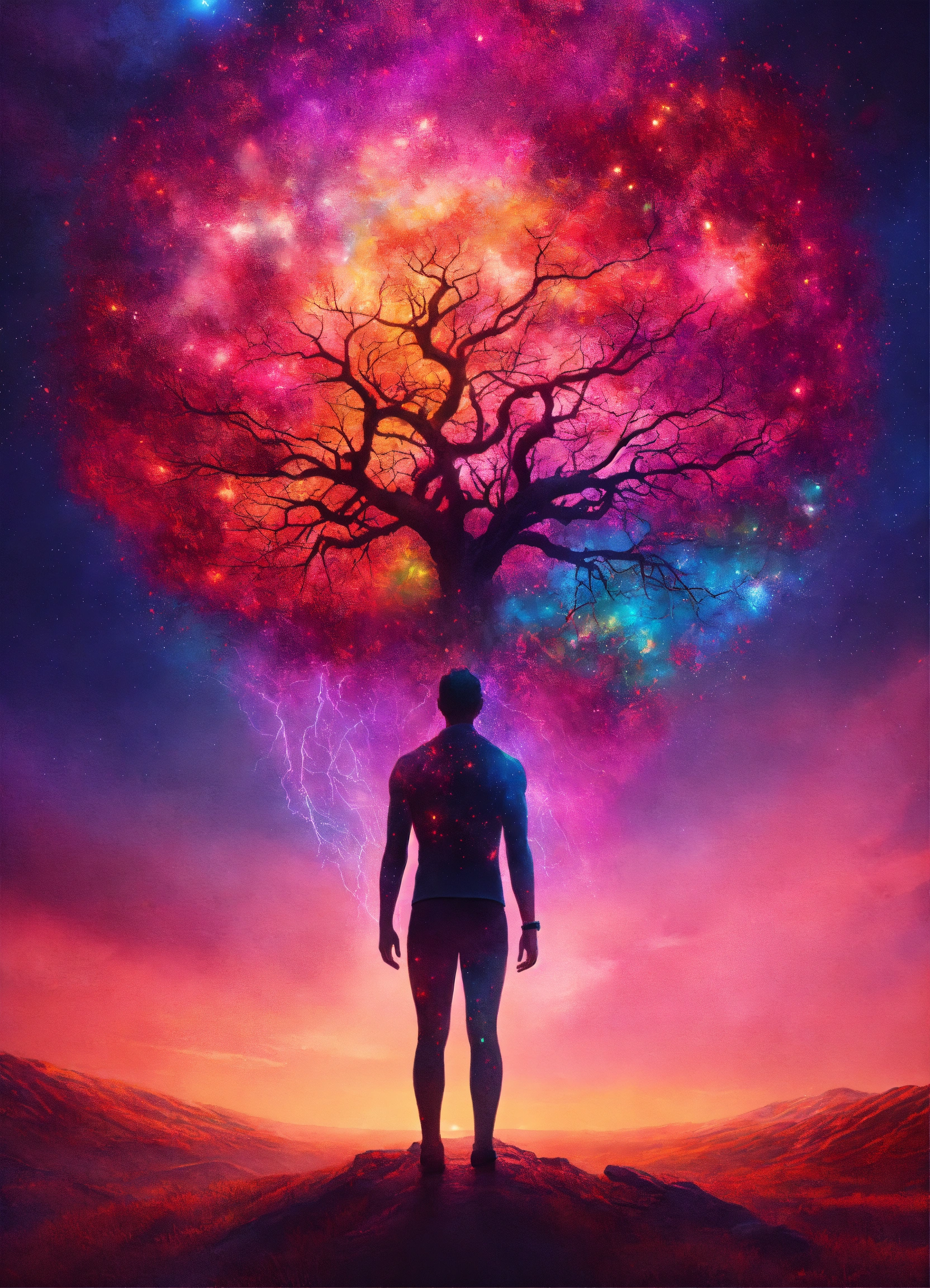 Lexica - Create an image portraying a person shedding their old self ...