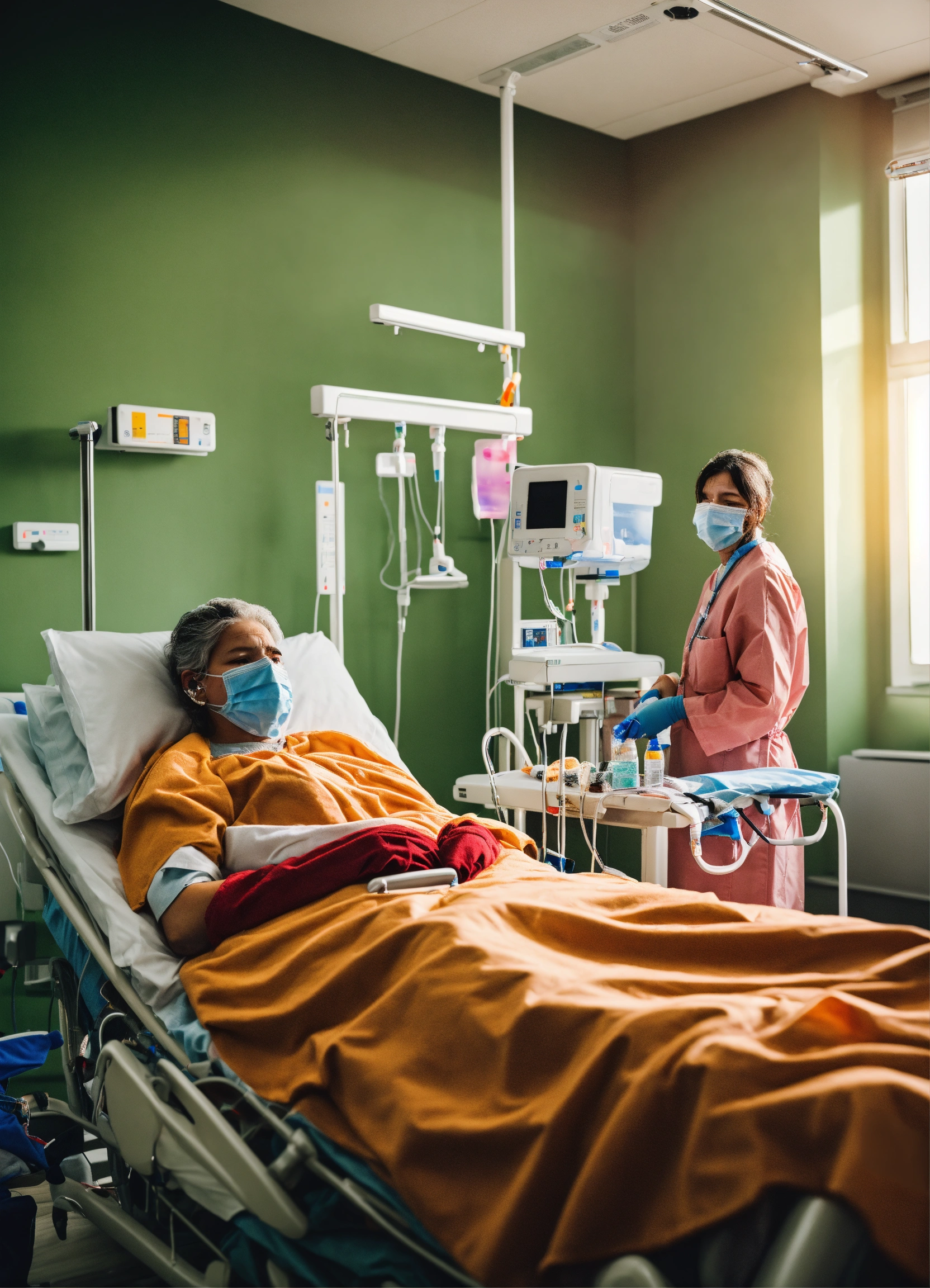 Lexica - Sick people in hospital ,covid19