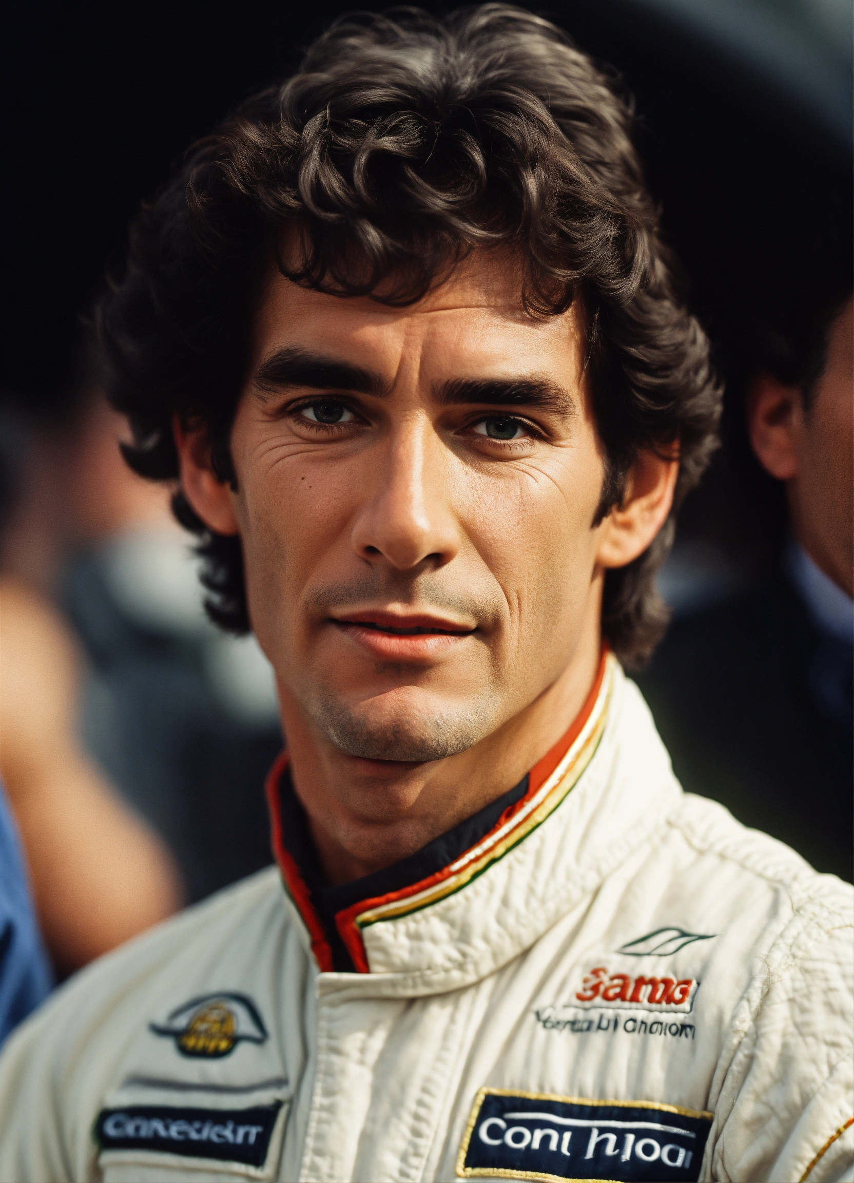 Lexica - Ayrton senna white hair and wrinkles