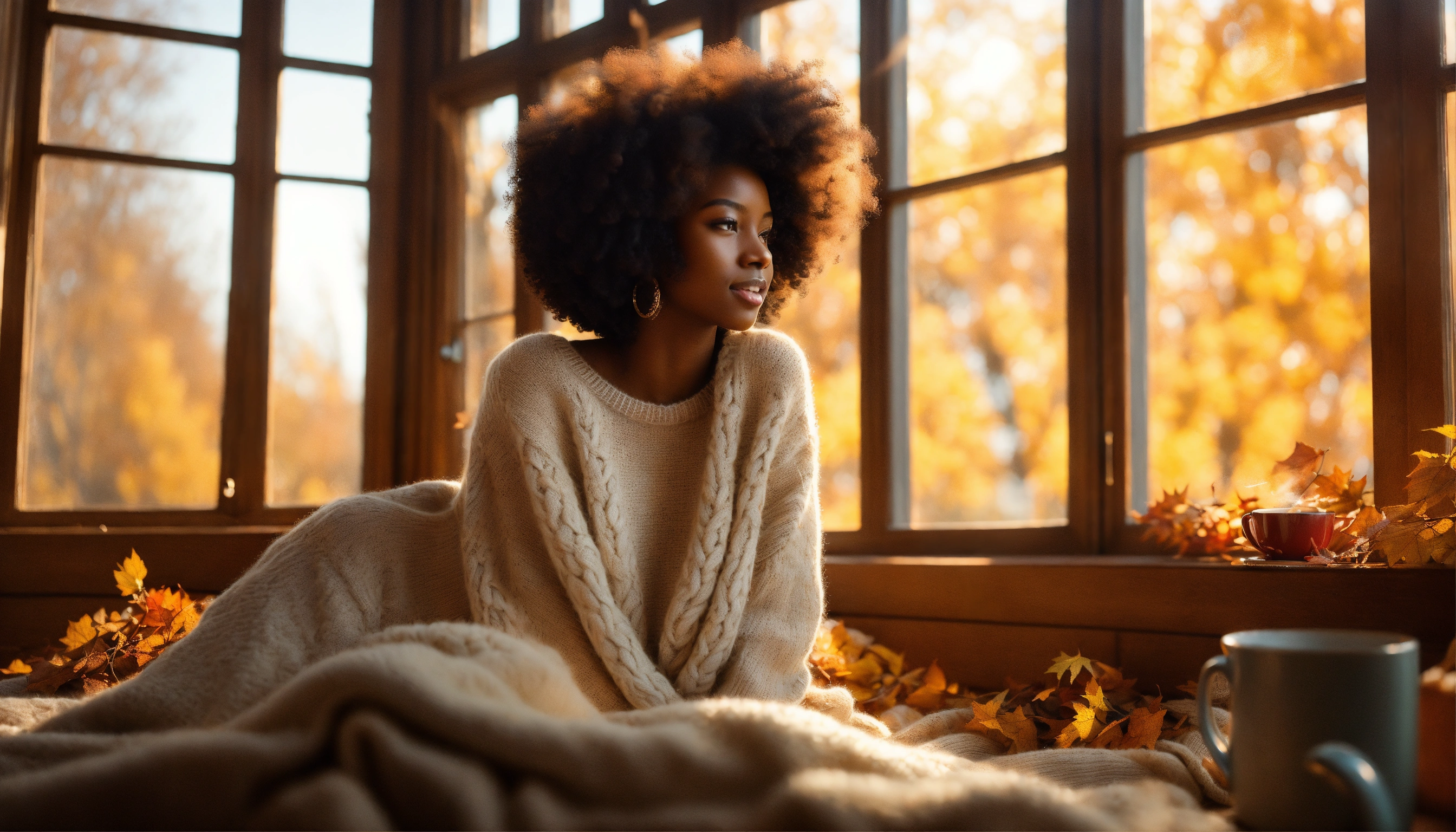 Lexica - Wide-angle shot, Beautiful Melanated woman, dark skinned ...
