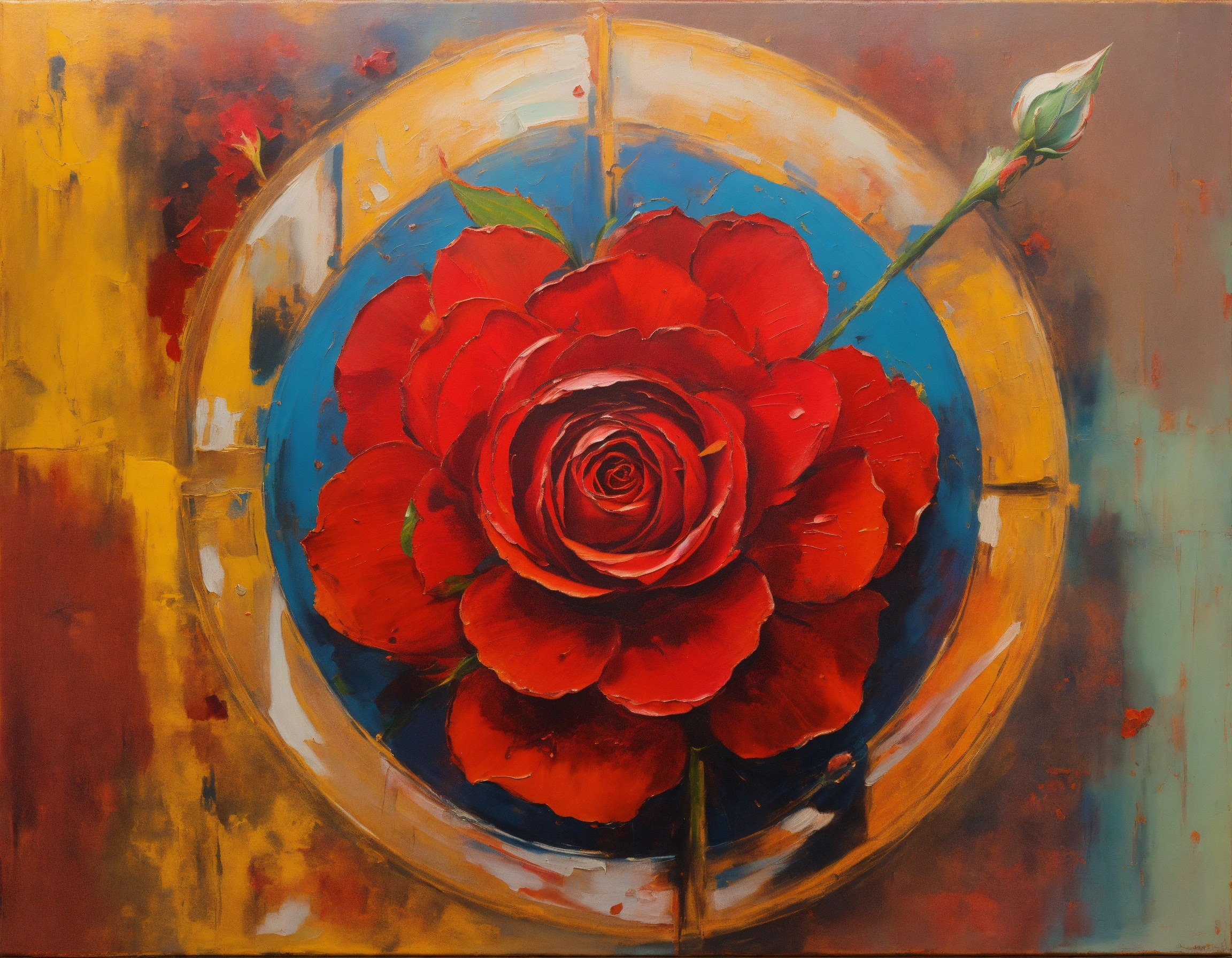 Lexica - A neo expressionist painting of A dynamic composition of a ...