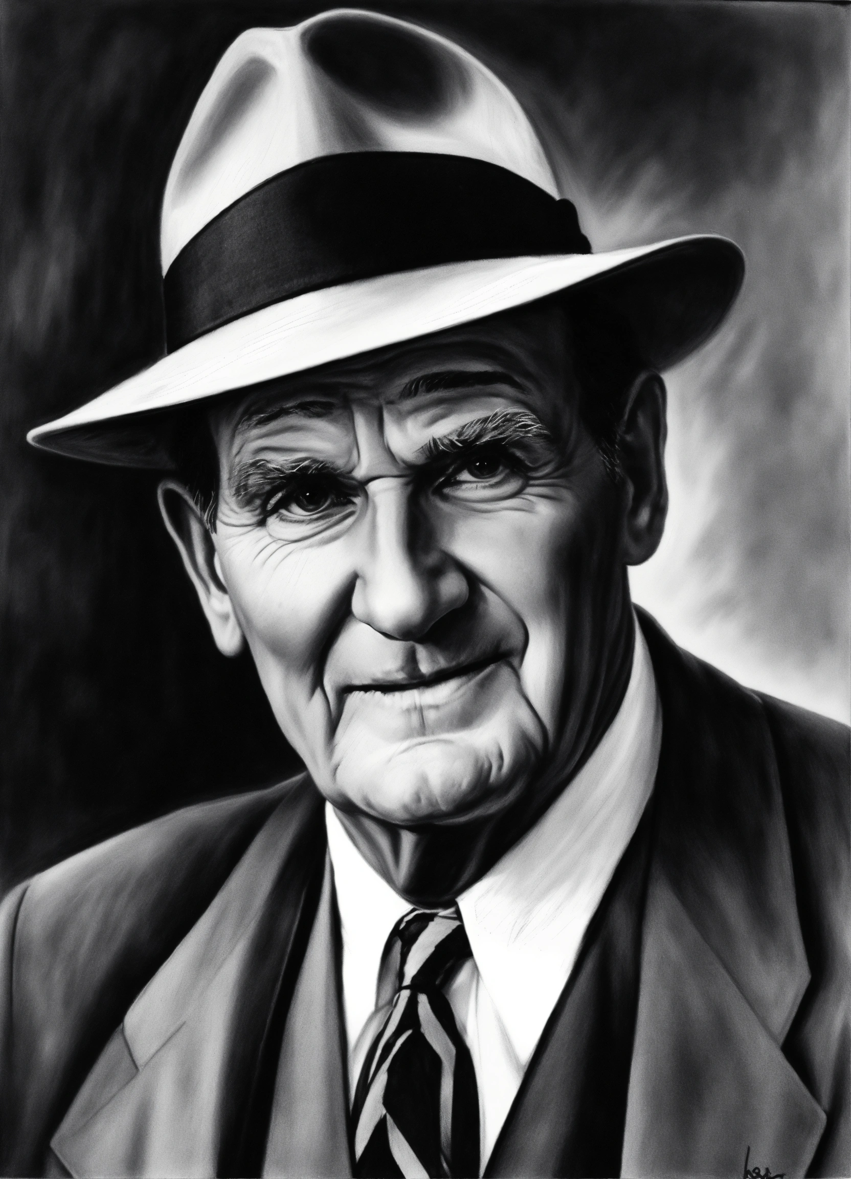 Lexica - Charcoal pencil portrait of paul bear bryant