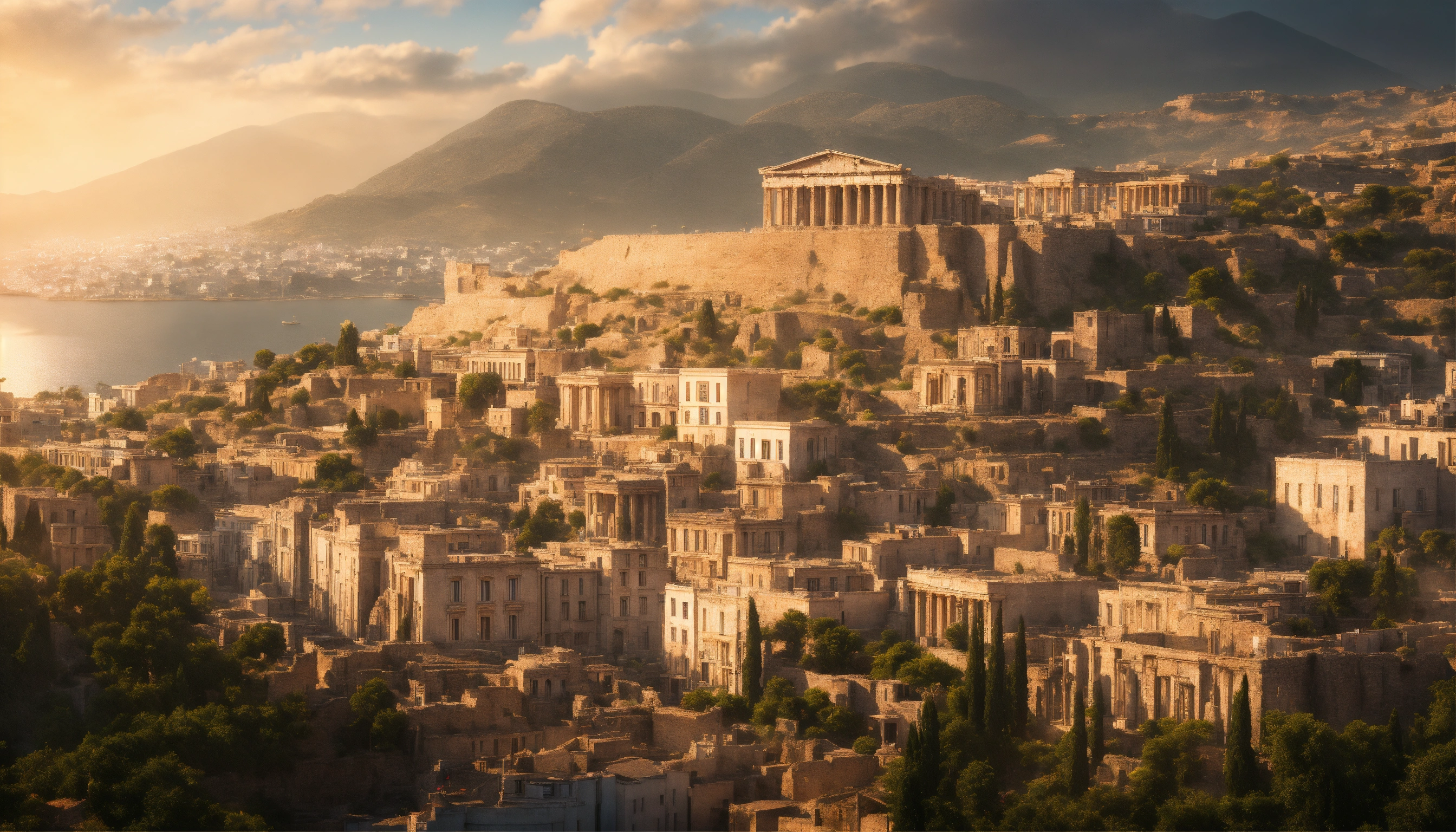 Lexica - Ancient Greece metropolis, cinematic, 8k, realistic, cityscape ...