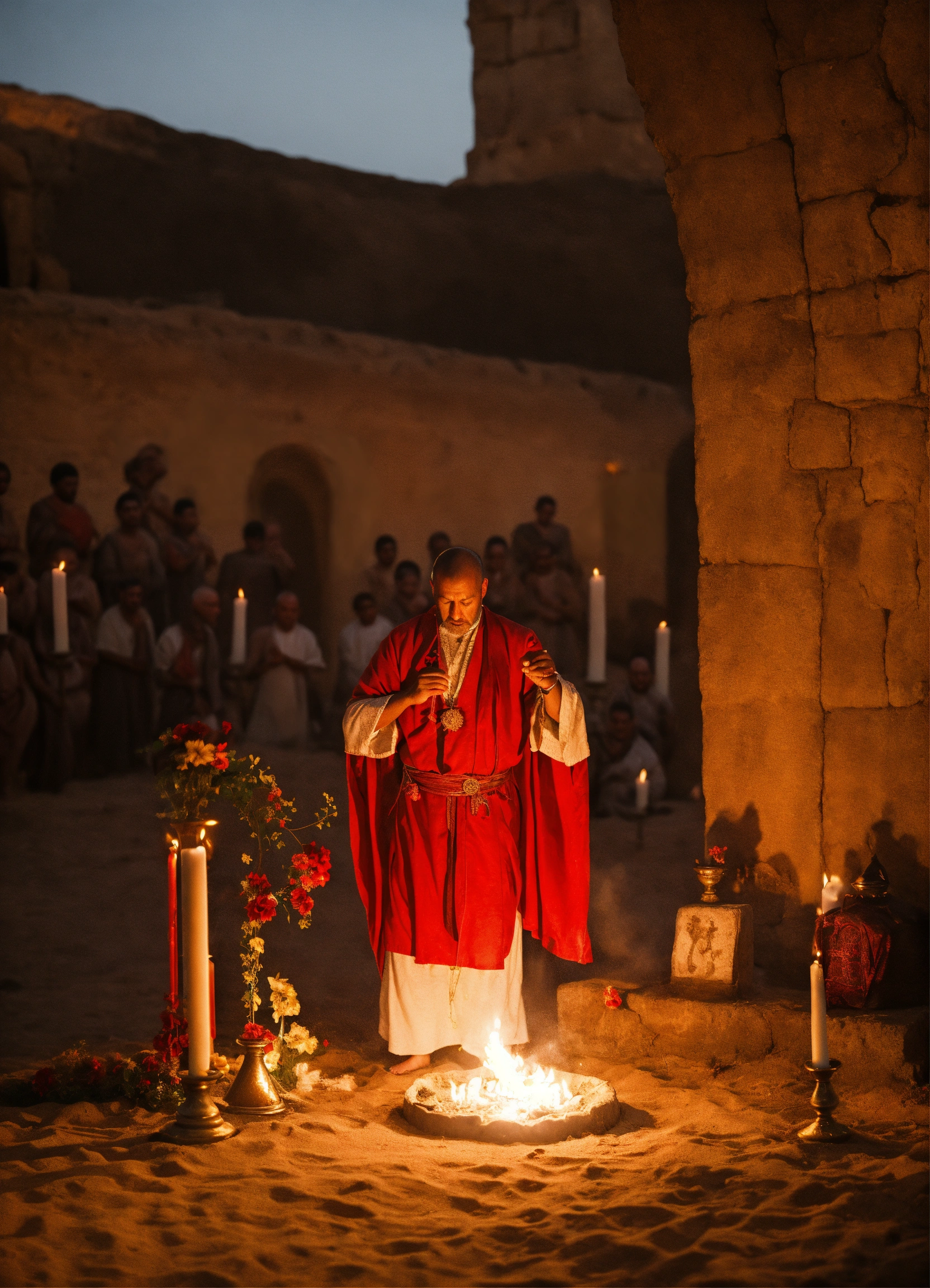 Lexica - A man performing a resurrection ritual.