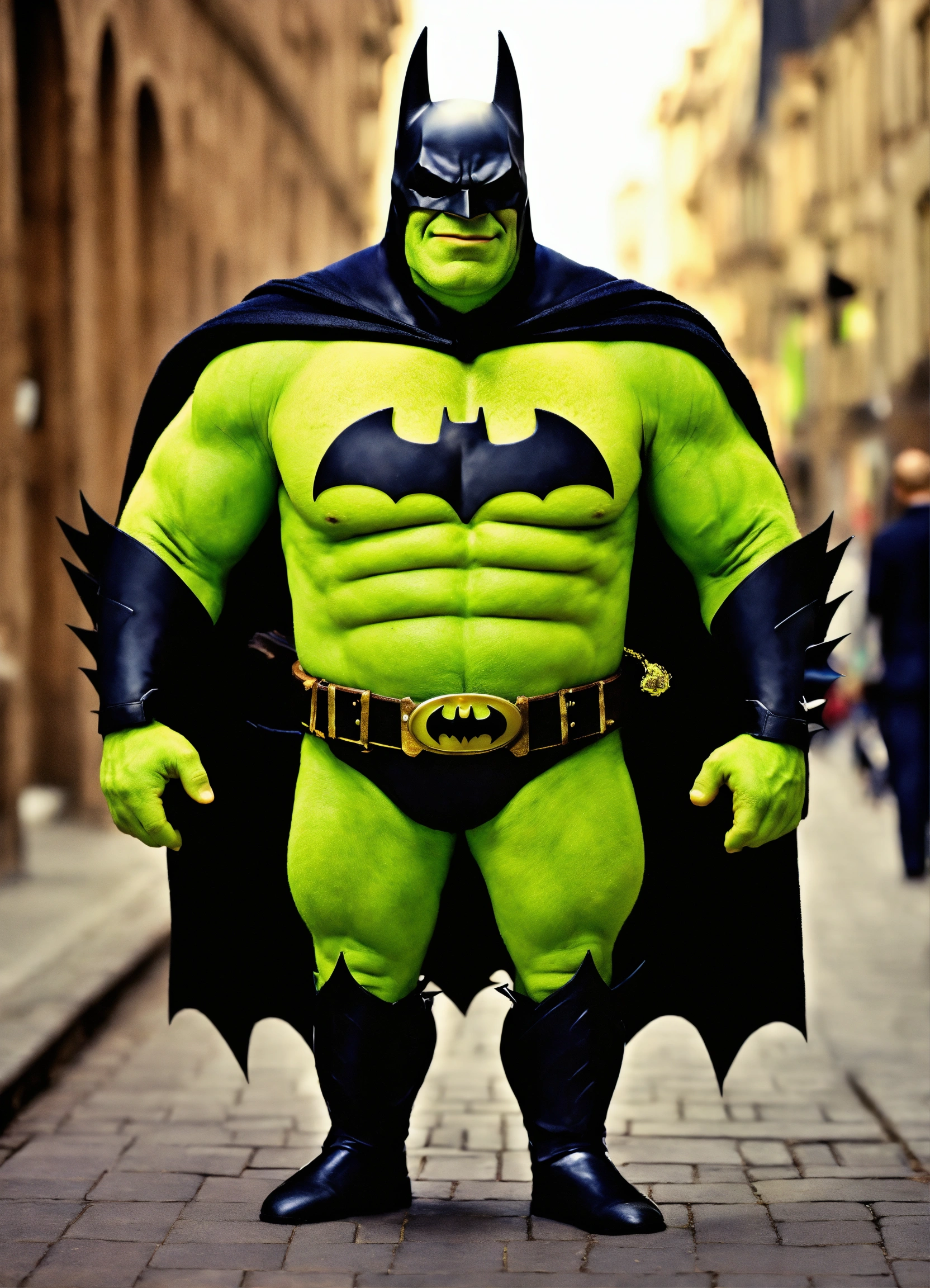 Lexica - Shrek en tenue de Batman