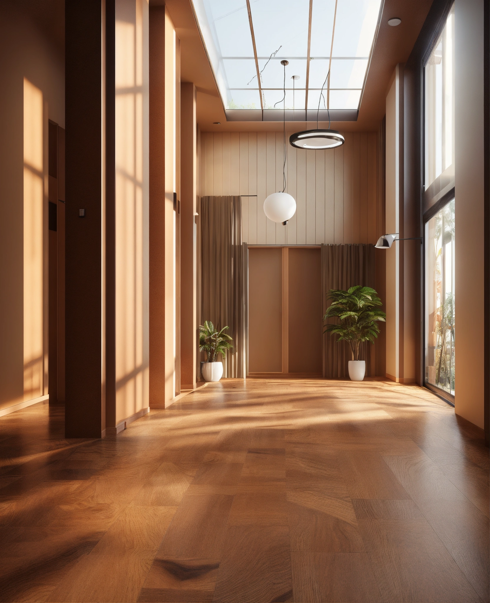 Lexica - Generate a highly realistic image of a completely empty room ...