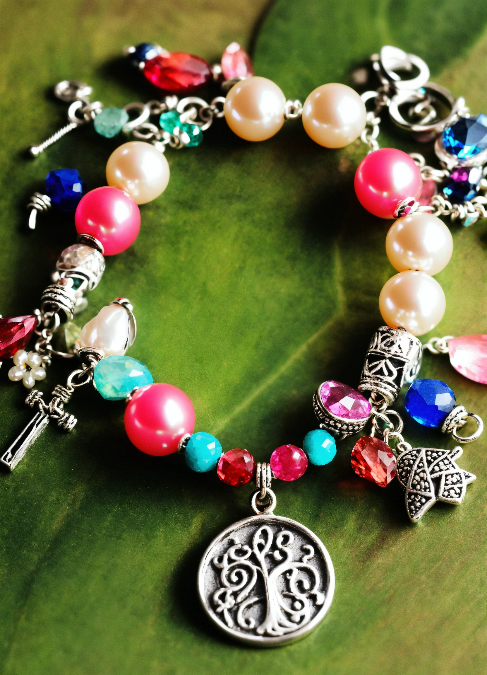 Lexica - A mix of different types of charms and charms on a pearl and ...