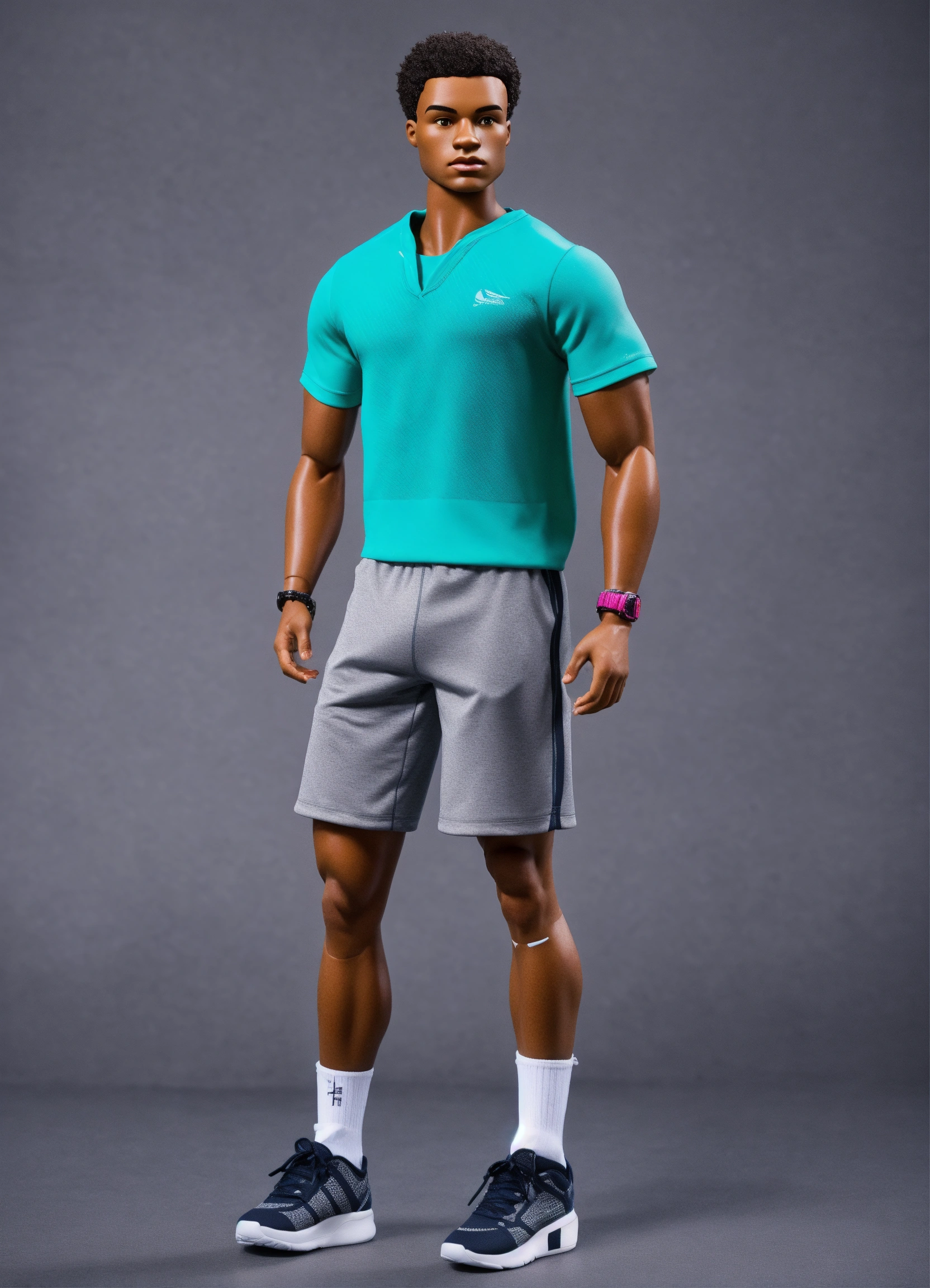 Lexica - Design an athletic African American Ken doll in workout ...