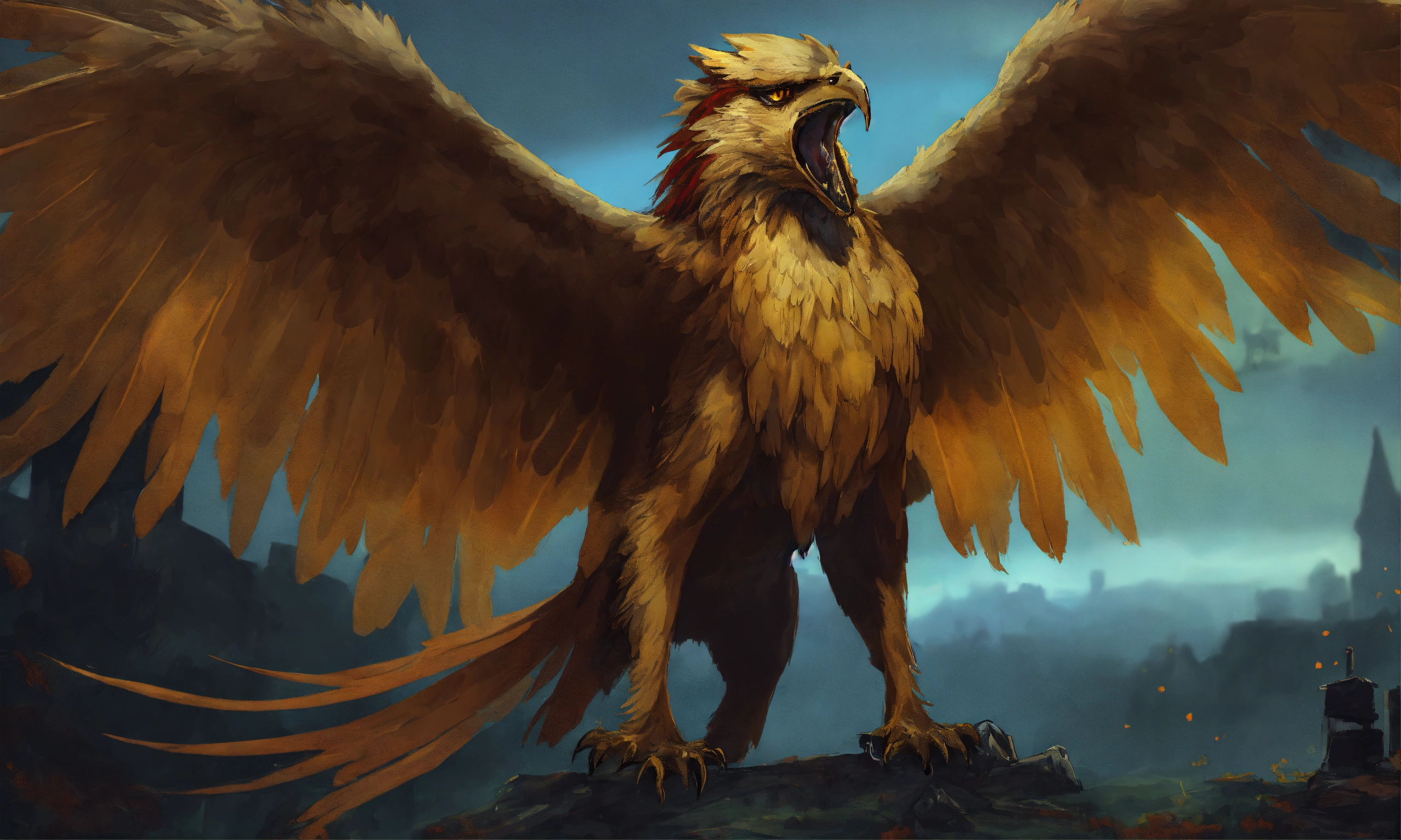 Lexica - An undead griffin