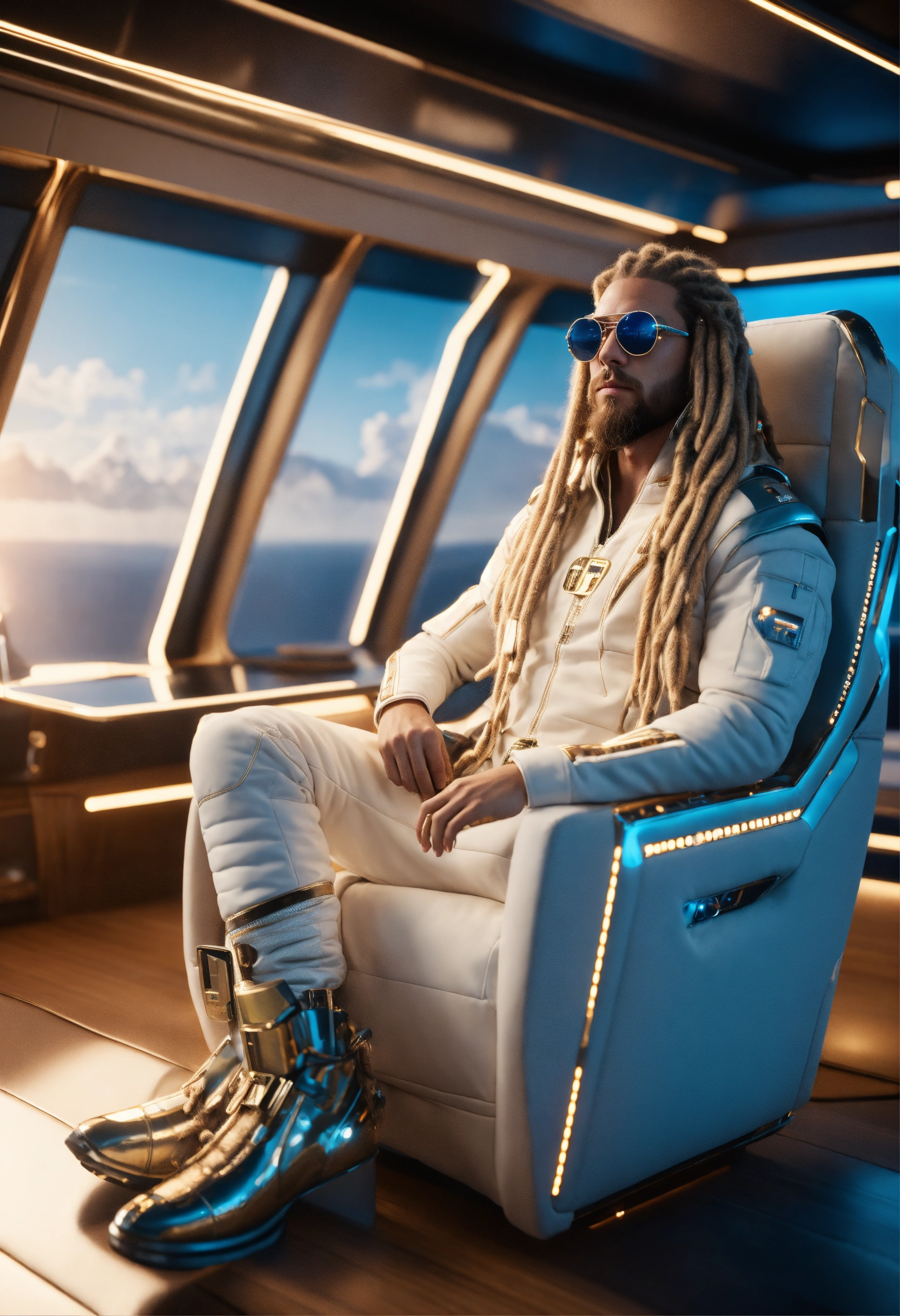 Lexica - Scruffy white guy with long blonde dreadlocks wearing ...