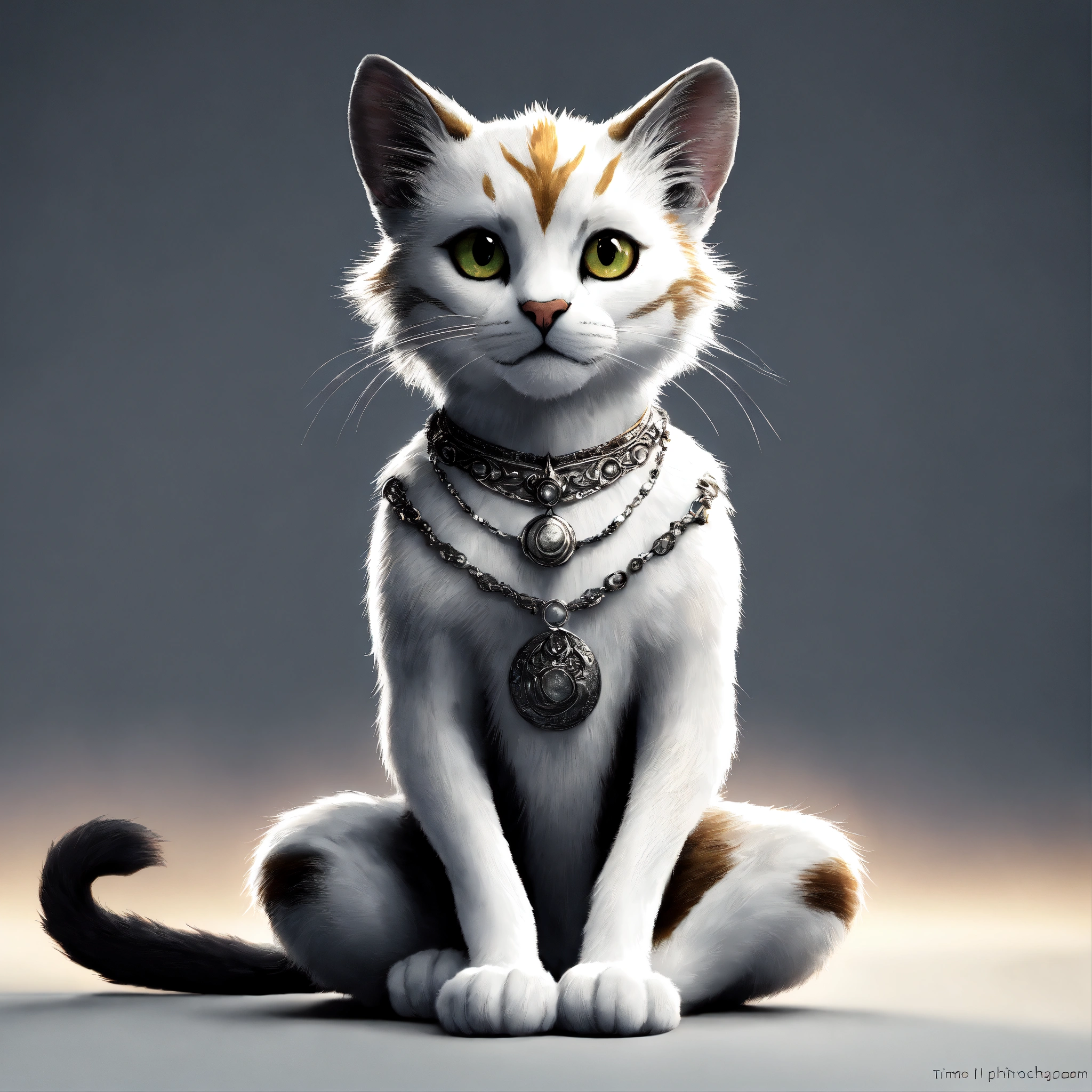 Lexica - Cute athletic yoga mystic cat, half black and half white, in a ...